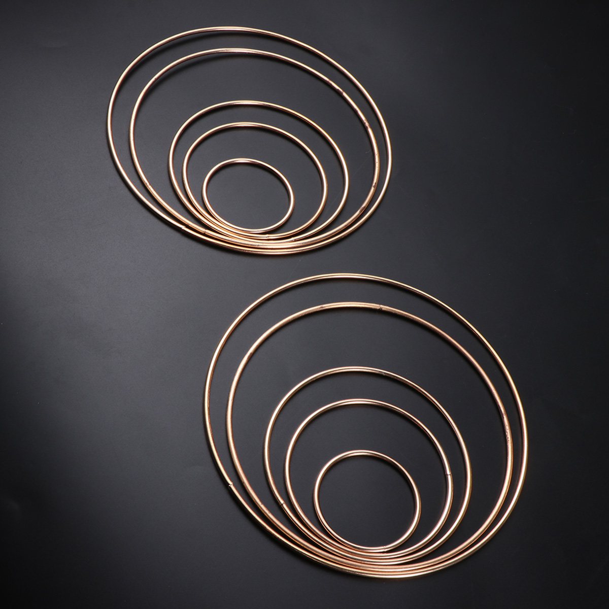WRISTBIQUE 10Pcs Craft Hoop Metal Golden Simple Style For Artisans And ...