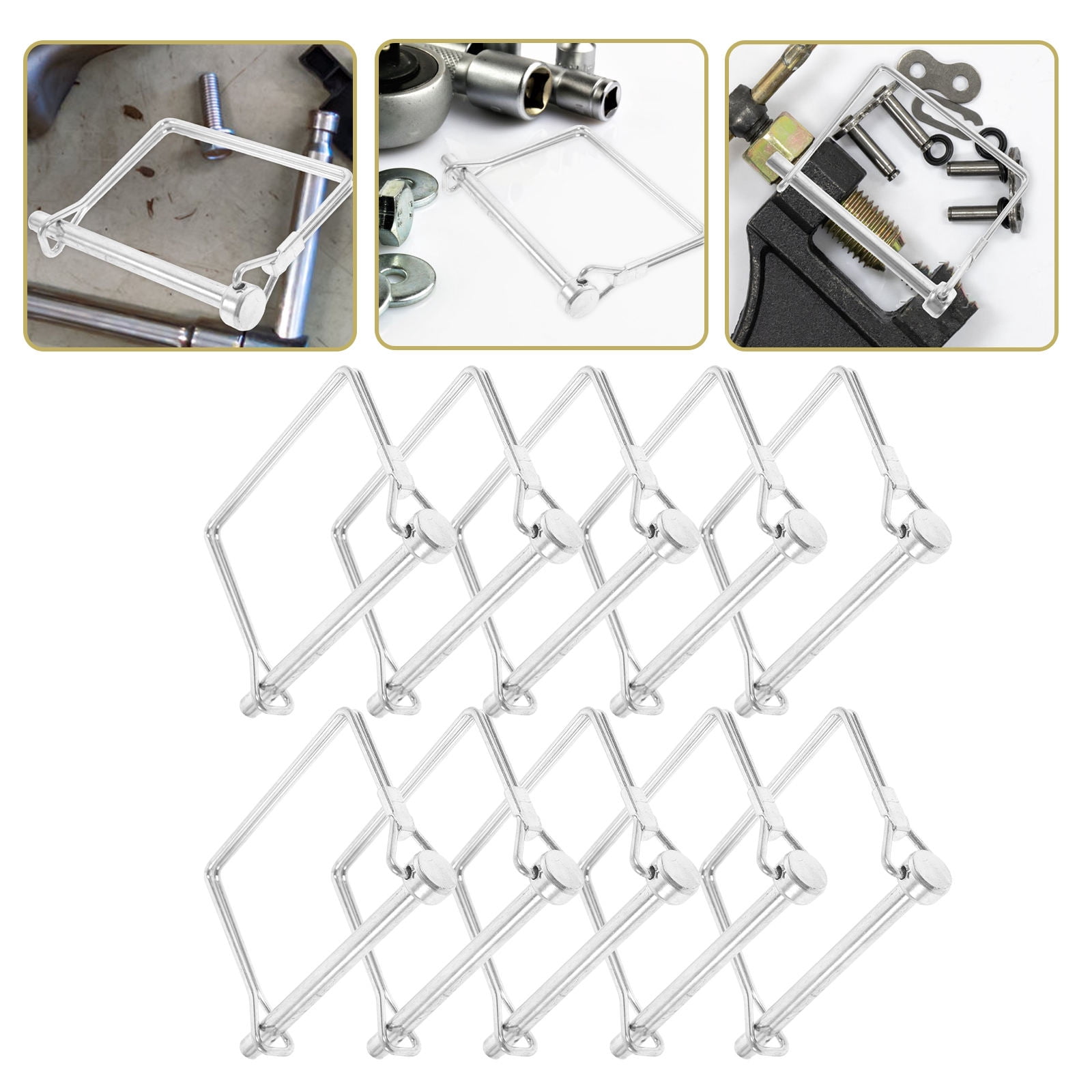 WRISTBIQUE 10Pcs Lightweight Metal Safety Coupler Pin for Trailer Gate ...