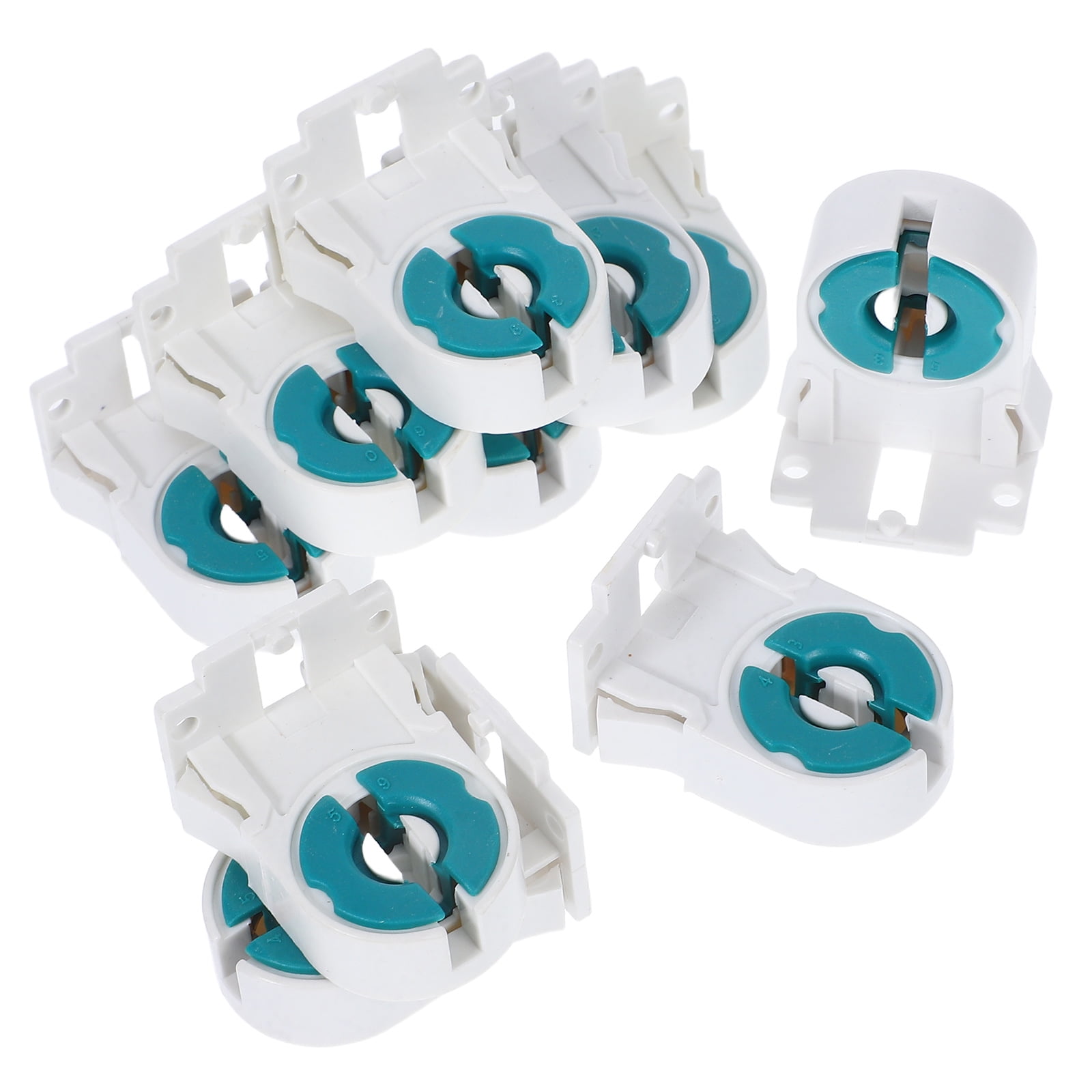 WRISTBIQUE 10pcs Fluorescent Tube Holder Tombstone Lamp Socket Light ...