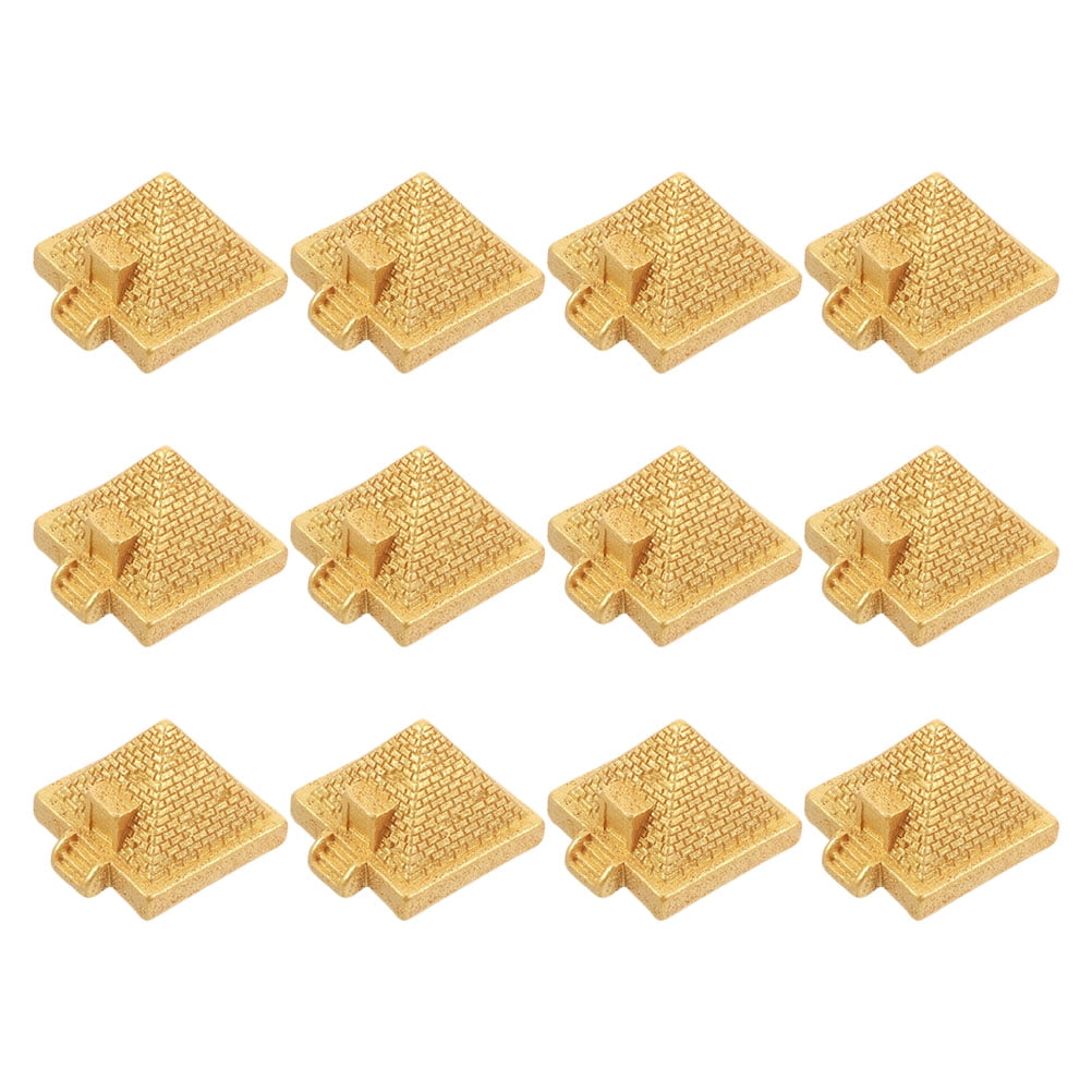 WRISTBIQUE 12Pcs Miniature Pyramid Statue Ancient Egypt Figurine Resin ...