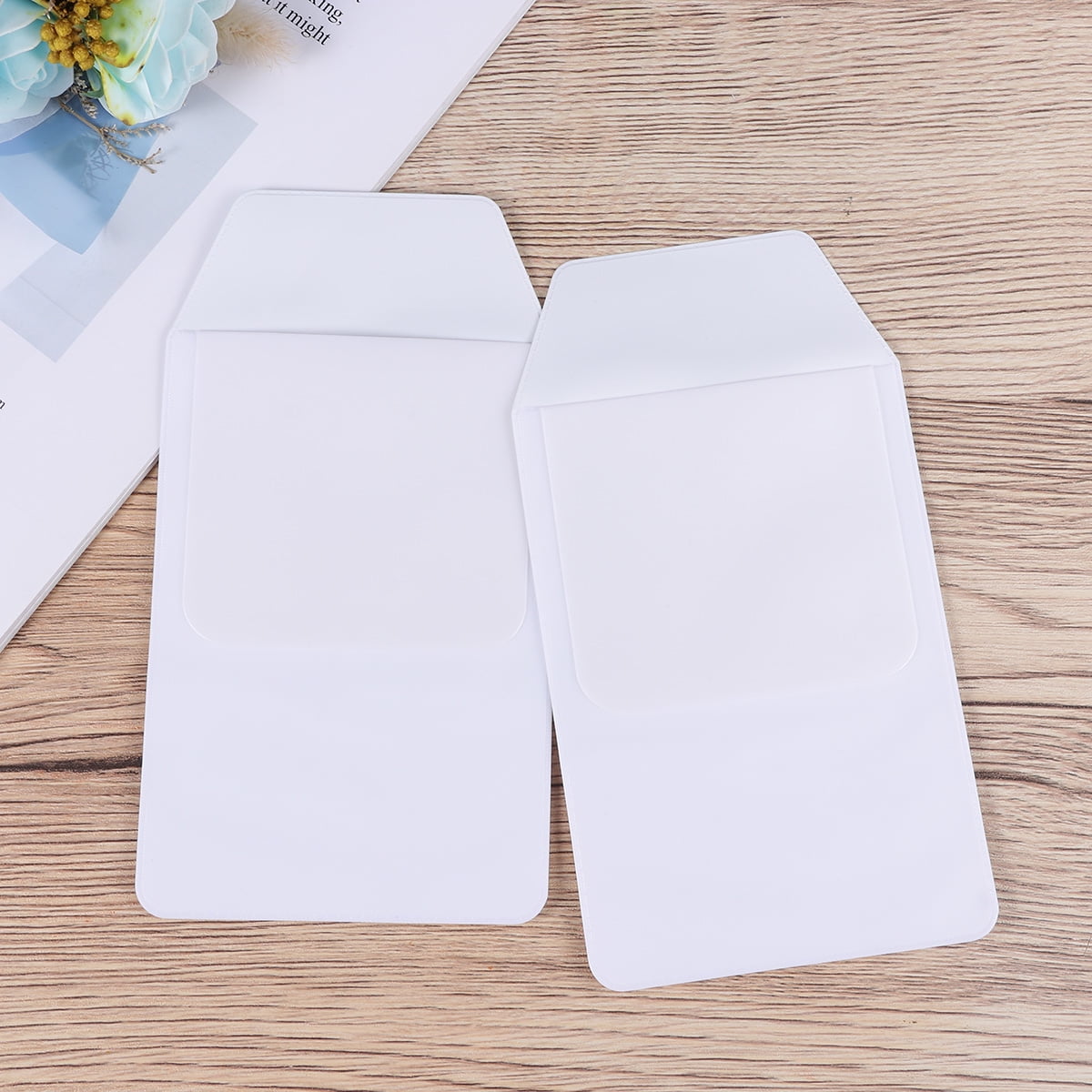 WRISTBIQUE 12Set Nurse Pouch for Work White Rectangular PVC Leak Proof ...
