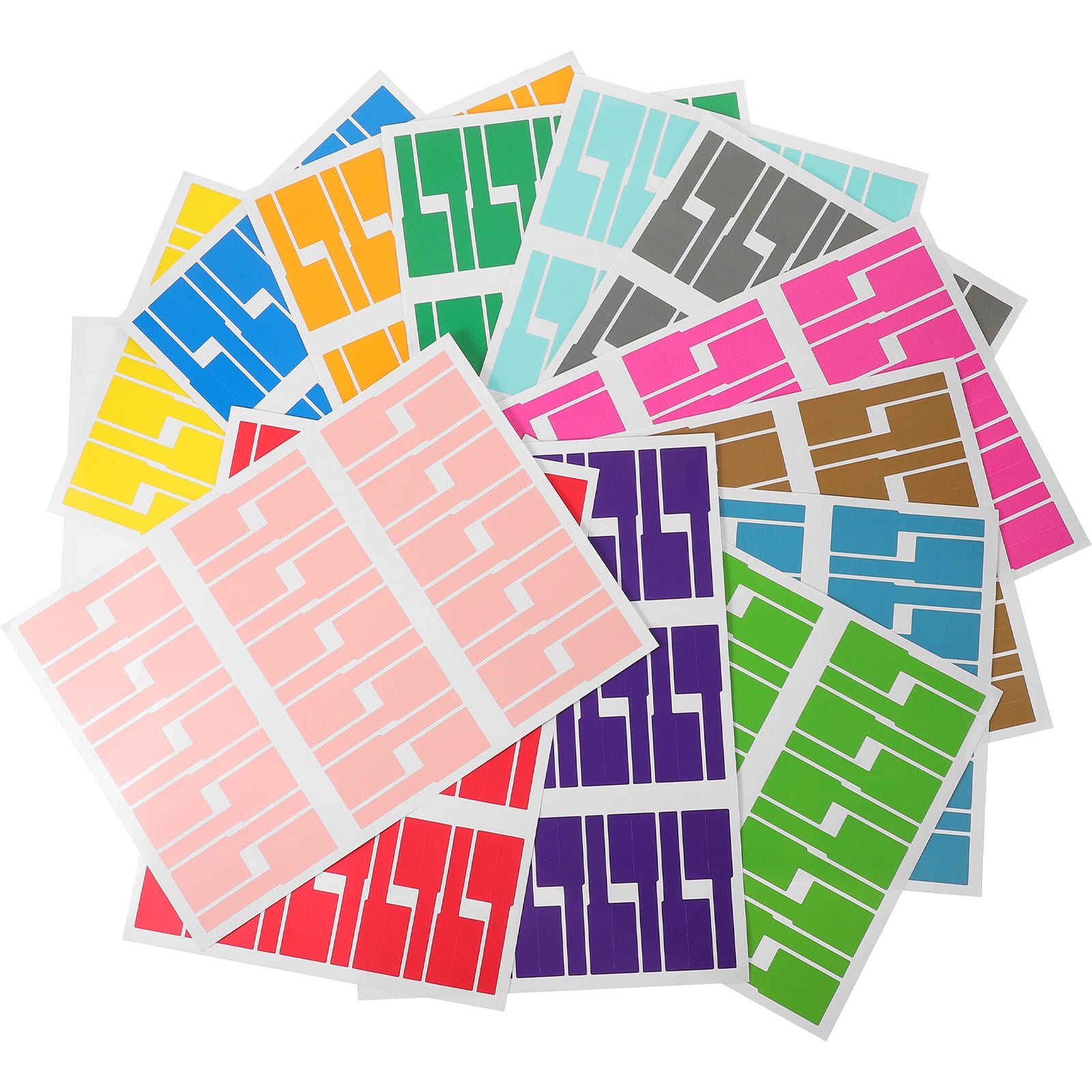 WRISTBIQUE 14 Sheets Cable Tags Labels Write On for Cables and Wires A4 ...