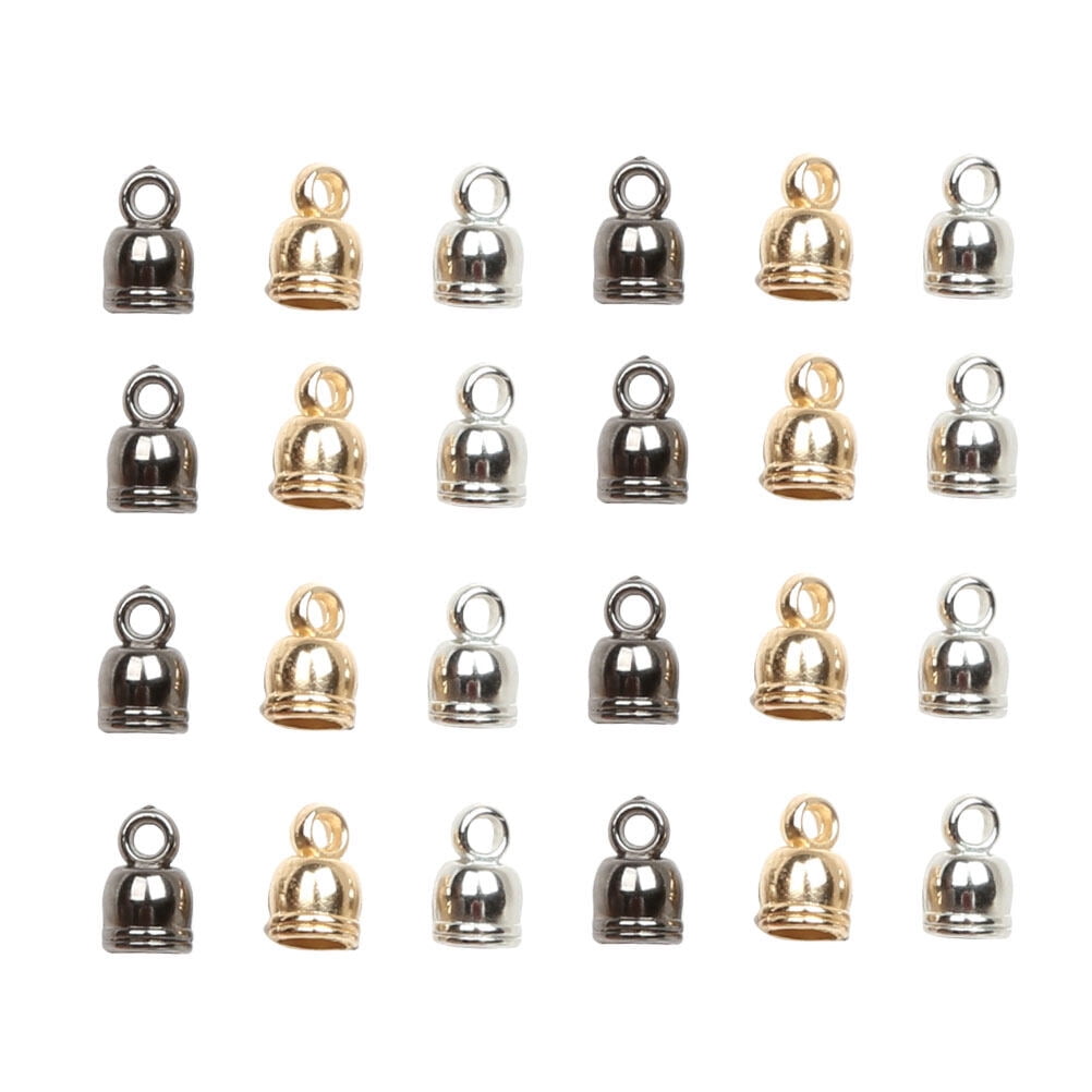 WRISTBIQUE 150 Pcs Bell Shape Plastic Spacer Beads for Jewelry Making ...