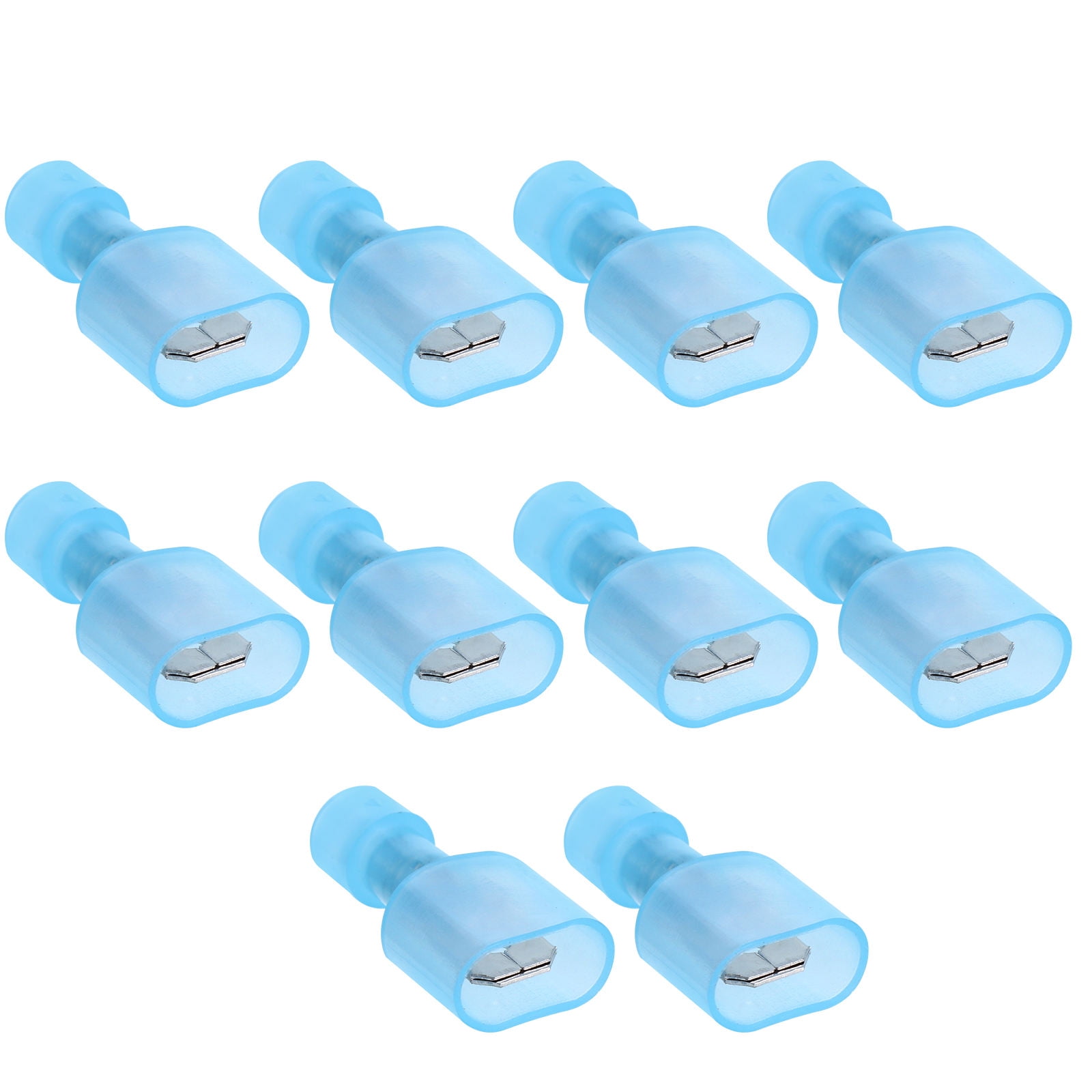 WRISTBIQUE 150Pcs Blue Nylon Spade Connectors Electrical Wire Crimp For ...