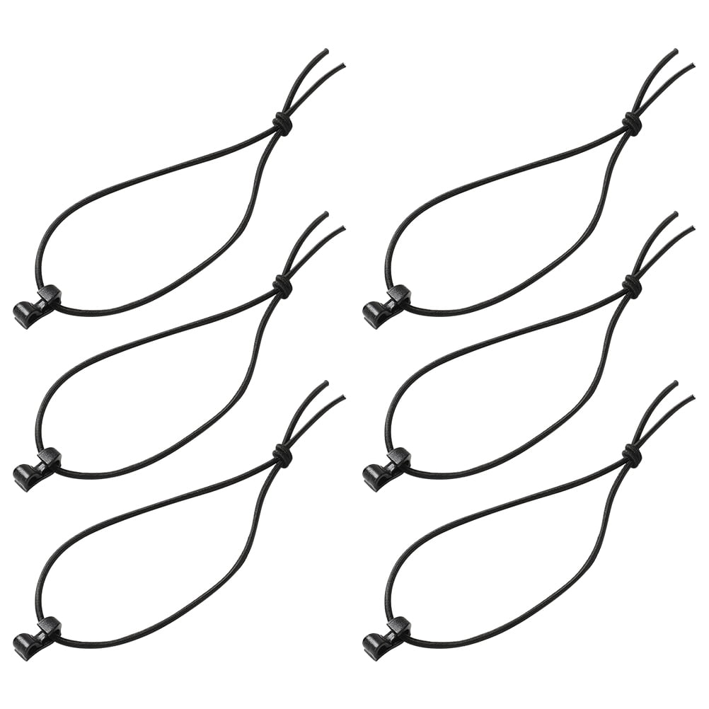 WRISTBIQUE Bungee Rope Nylon 15Pack for Adjustable Tightness Black ...