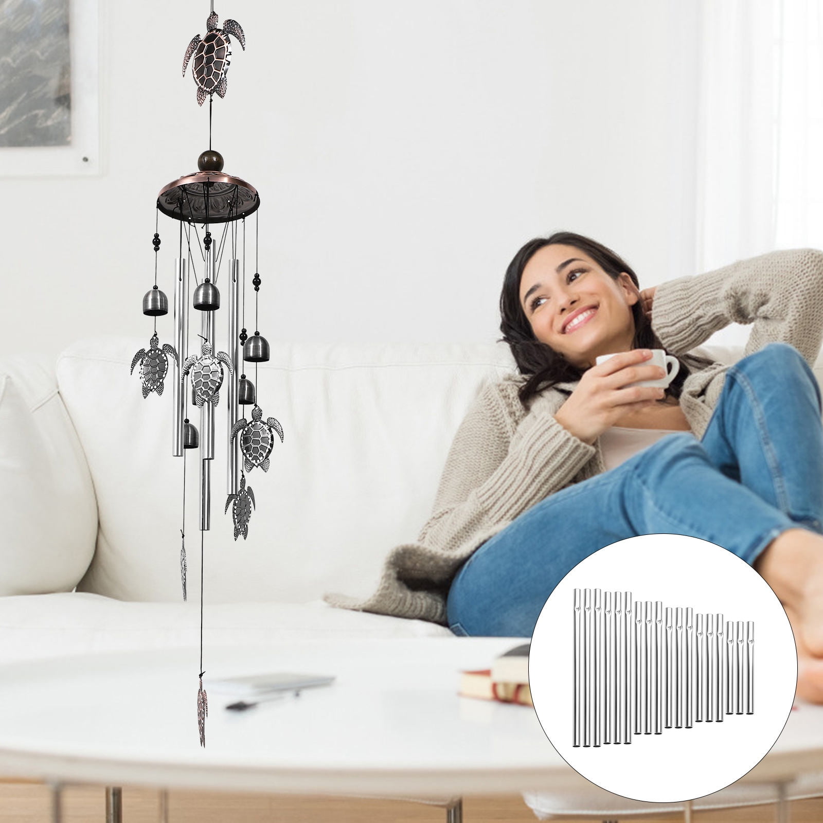 WRISTBIQUE 18Pcs Cylindrical Aluminum Wind Chime Pipes For Diy Wind ...