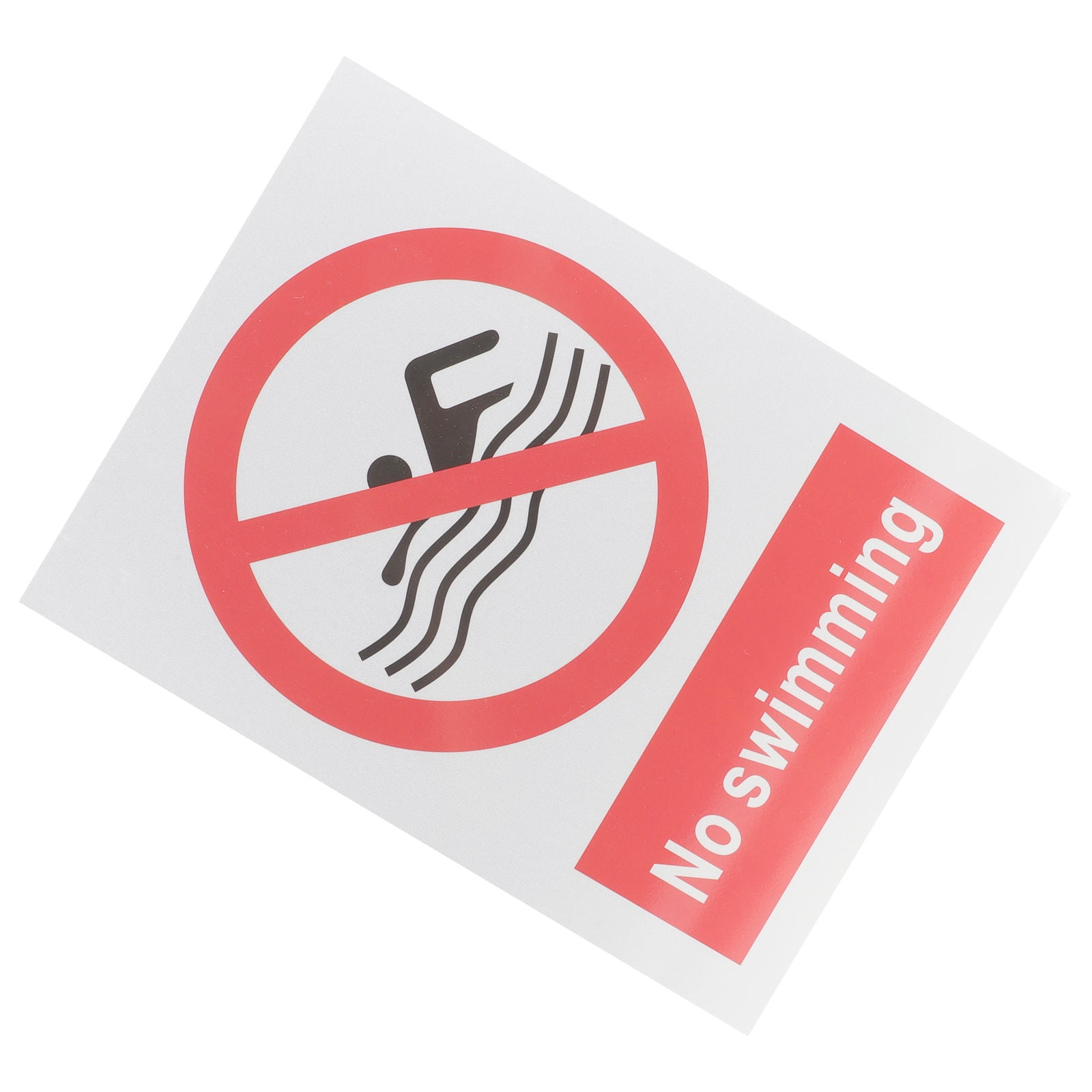 WRISTBIQUE 1Pack Aluminum No Swimming Sign Practical Design For ...