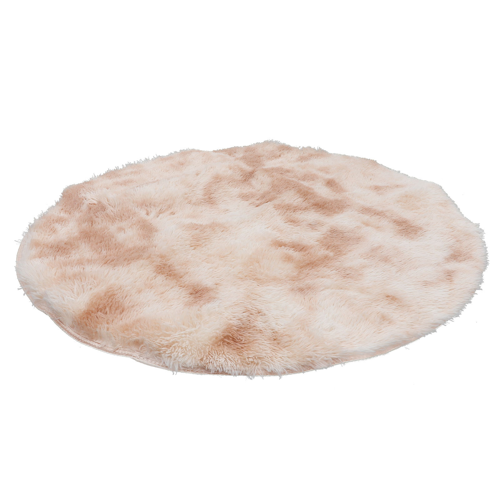 WRISTBIQUE 47 Inch Round Area Rug 1-Pack Khaki Polyester Non- Floor Mat ...