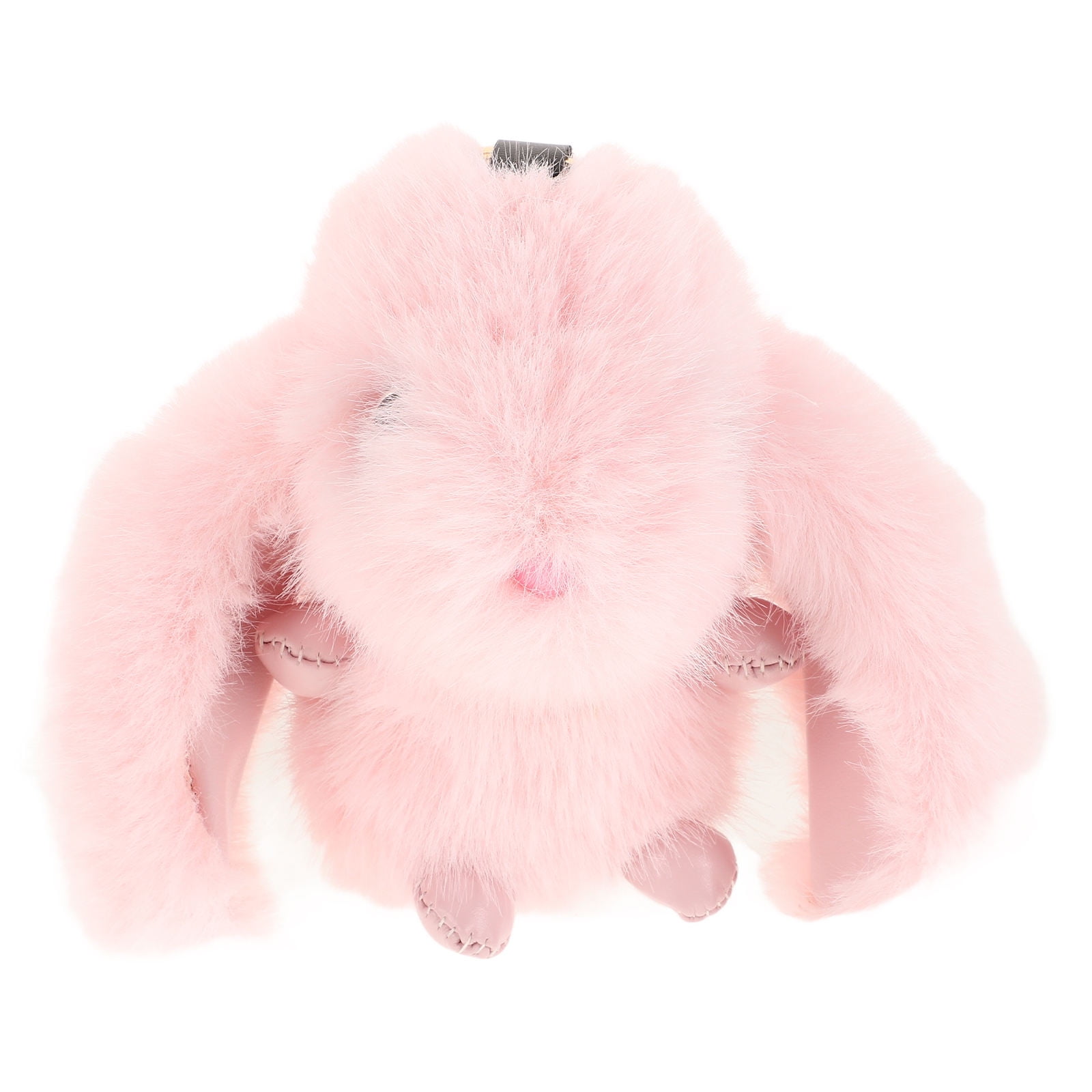 WRISTBIQUE 1Pack Faux Fur Bunny Keychain Cute Plush for Women 5.9x5.1x4 ...