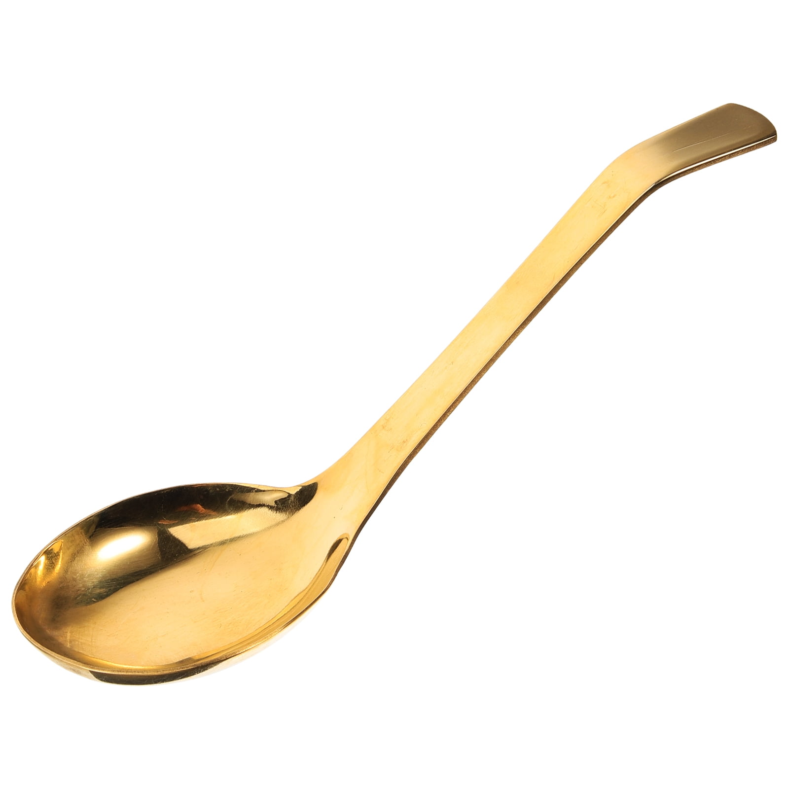 WRISTBIQUE Serving Spoons Metal Cooking Utensils Golden Brass 1Pcs For ...