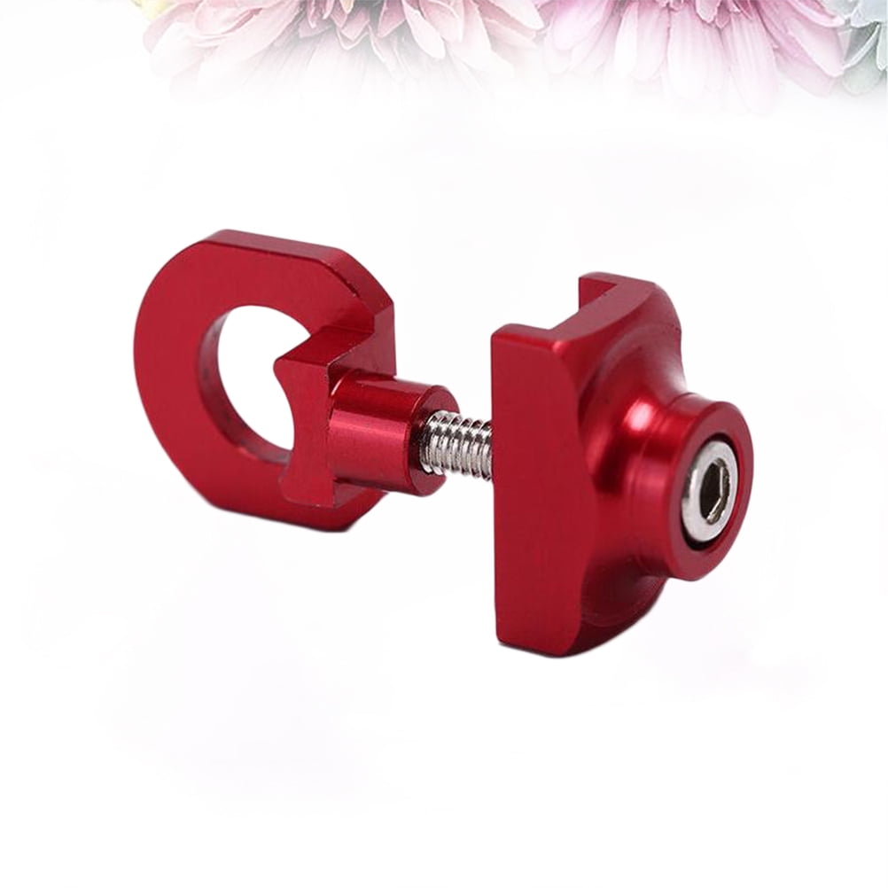 WRISTBIQUE Alloy Chain Adjuster Tensioner Red for and Single Bikes ...