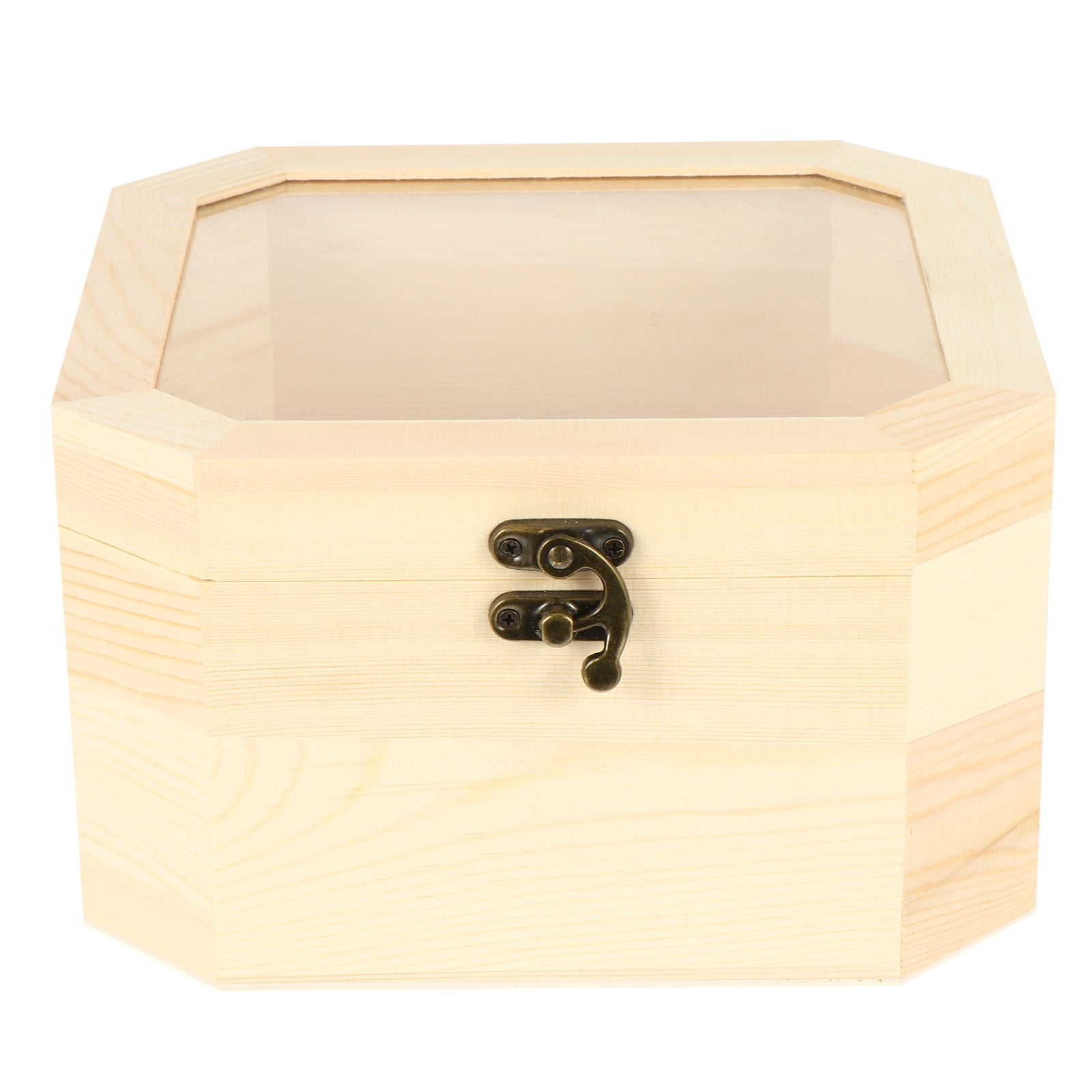 WRISTBIQUE 1Pack Ring Carrier Box Timber Material Simple Style for ...