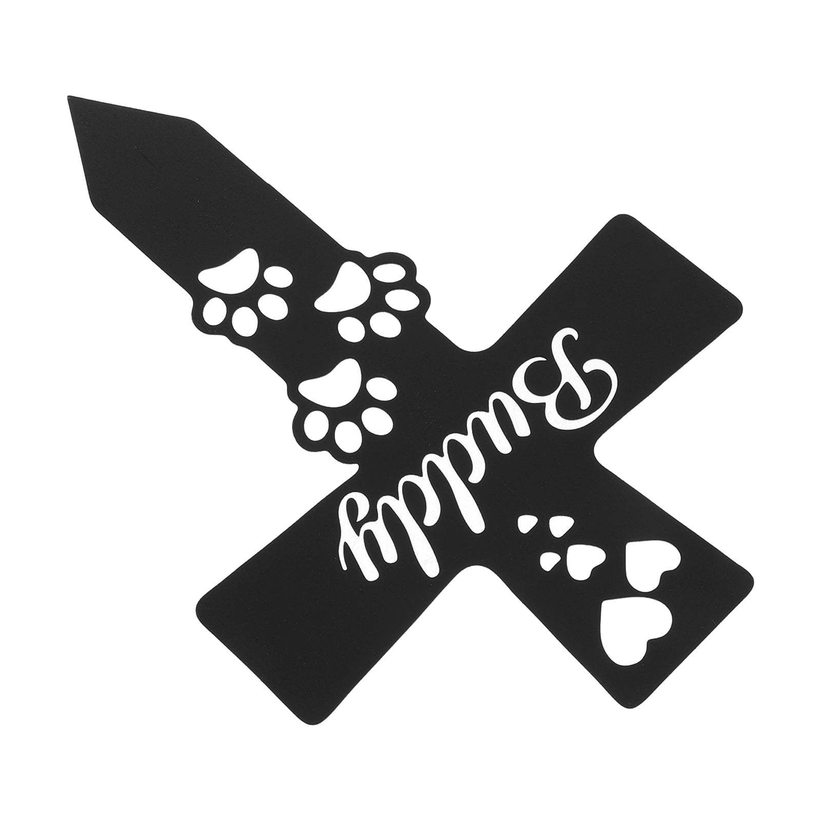 WRISTBIQUE 1Pack Weatherproof Memorial Plaques For Dogs Iron Rectangle ...