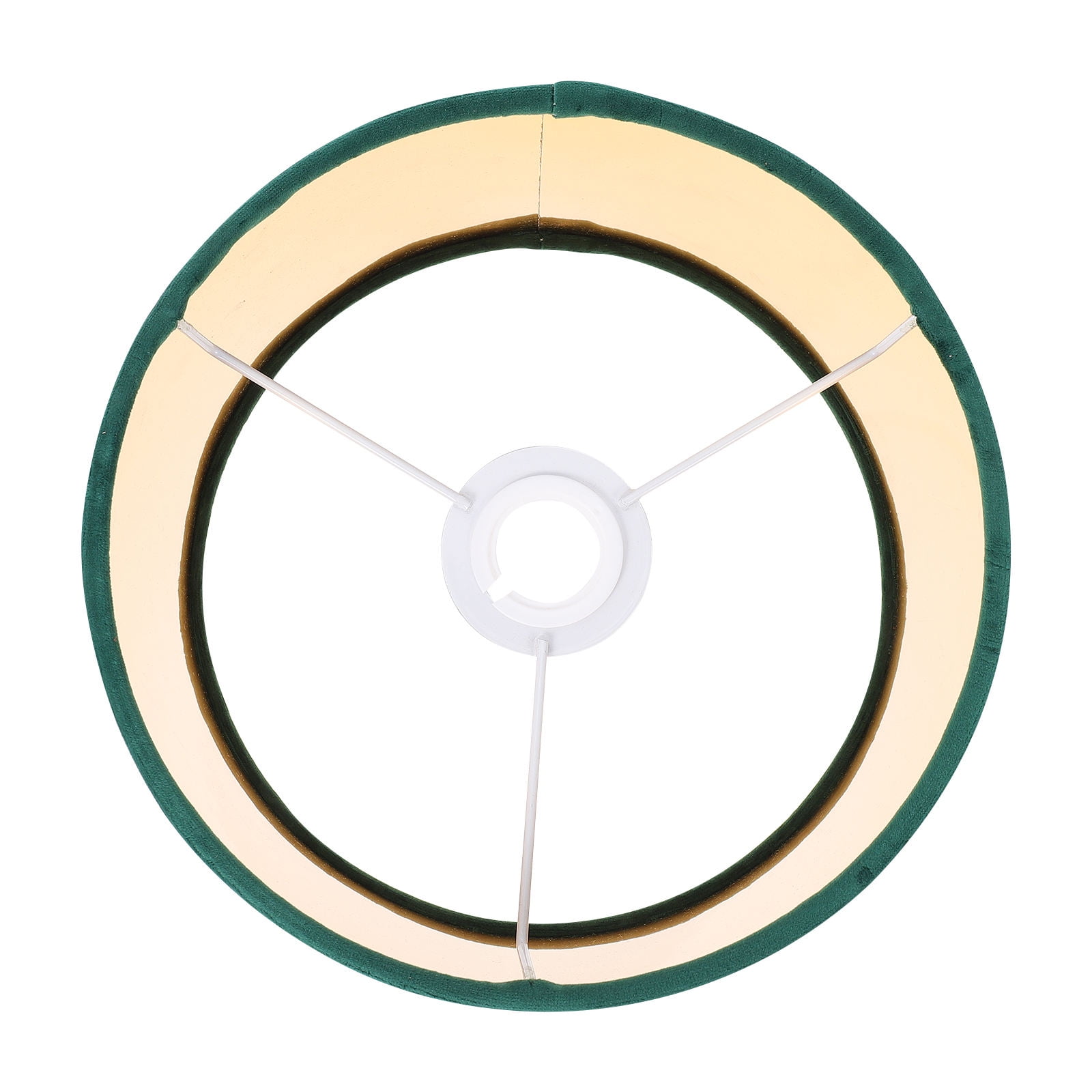 WRISTBIQUE 1Pc Green Gold Round Table Lamp Fabric Shade for Practical ...