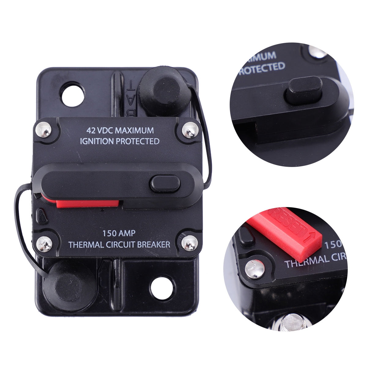 WRISTBIQUE 1Pcs Black Plastic Circuit Breaker for Automotive Use ...