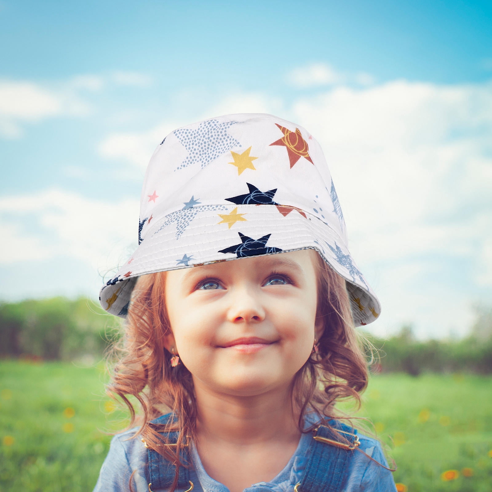 WRISTBIQUE 1Pcs Boys Sun Hat Pure Cotton Wide Brim Sun Protection for ...