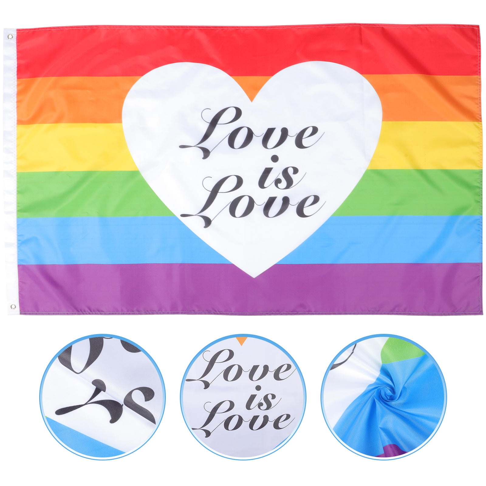 WRISTBIQUE 1Pcs Multi Colored Rainbow Lgbt Pride Month Flag for Outdoor ...