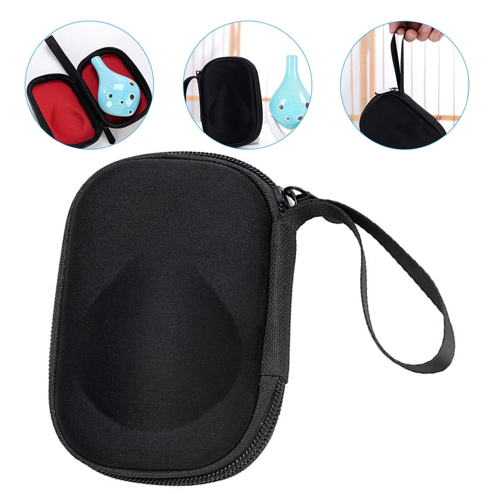 WRISTBIQUE Travel Ocarina Storage Pouch Rectangular Black EVA 1Set ...