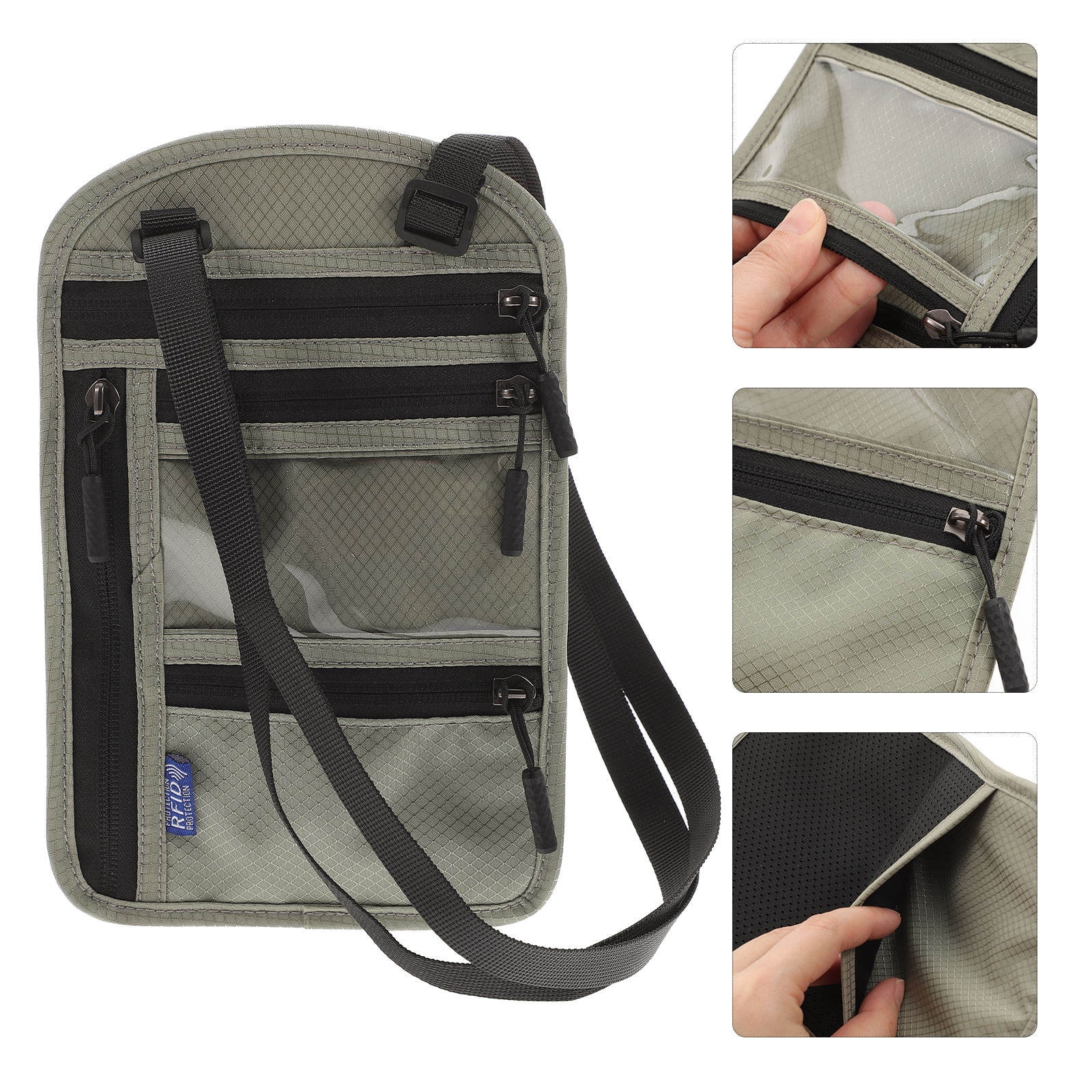 WRISTBIQUE 1Pcs Travel Neck Wallet Passport For Business Travelers ...