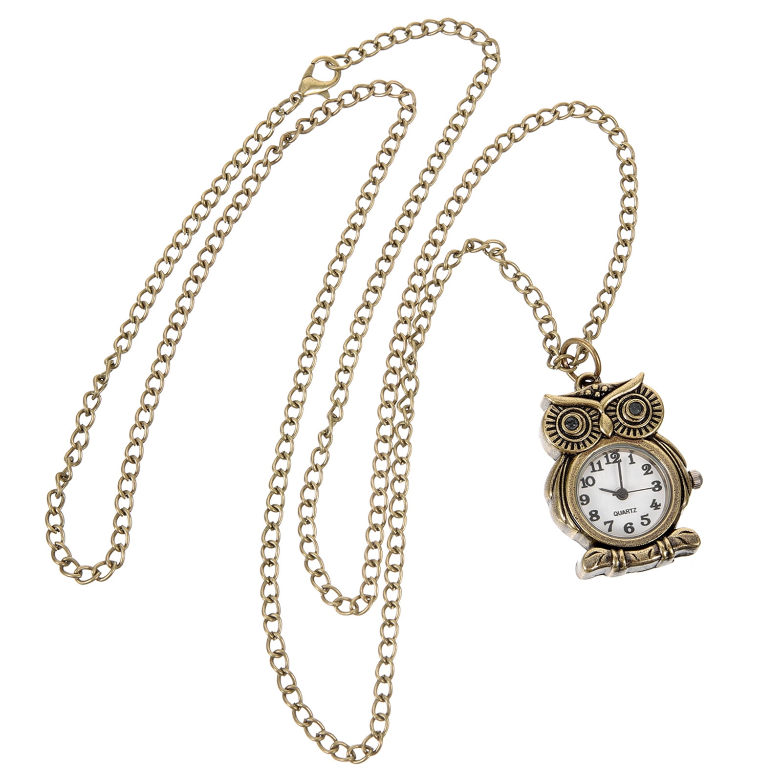 WRISTBIQUE 1Pcs Vintage Pocket Watch for Men Dark Brown 44x3.5Cm Metal ...
