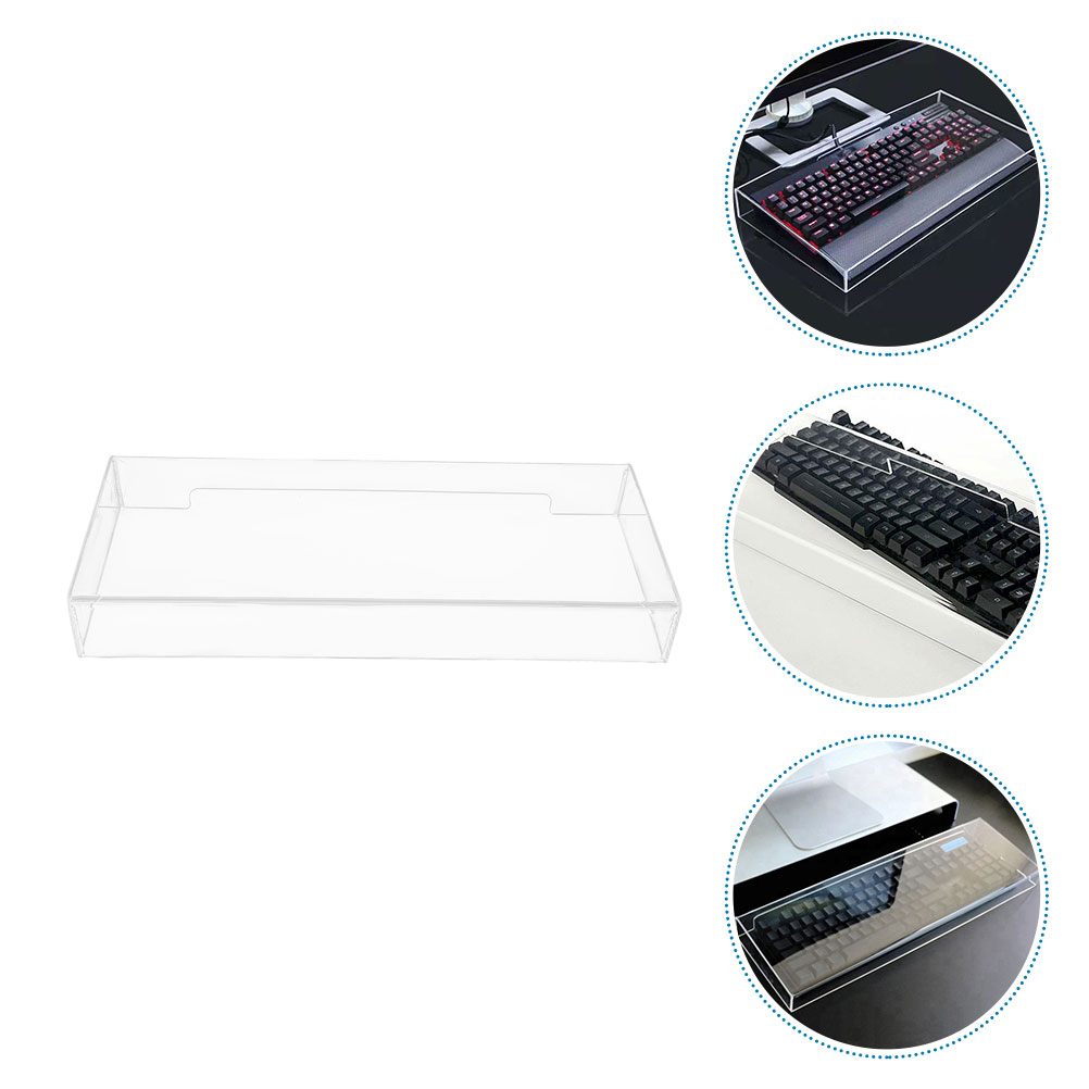 WRISTBIQUE Rectangular Computer Keyboard Cover Acrylic 1Pcs 18.47x9 ...