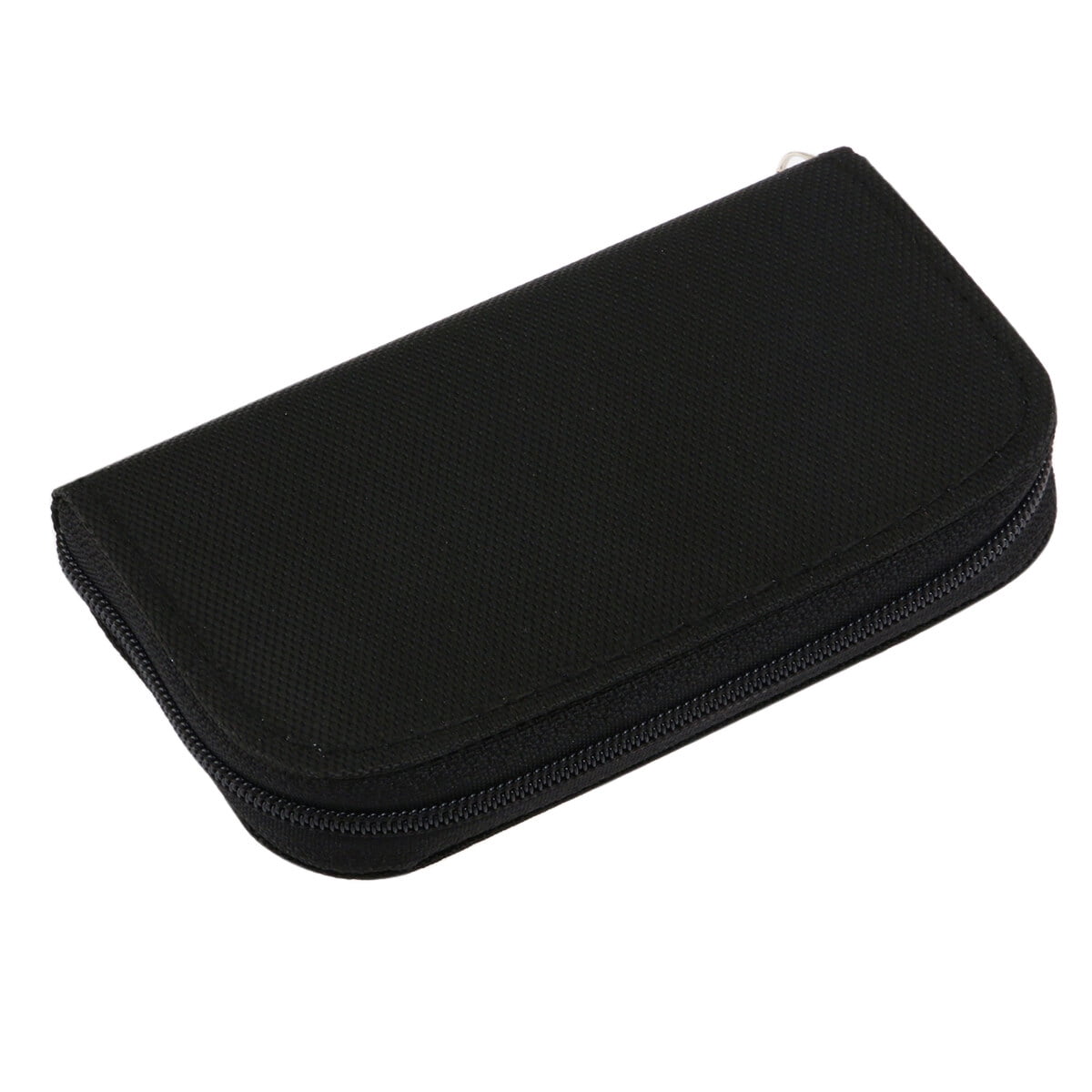 WRISTBIQUE 1Set Black Memory Card Carrying Case with Zippered Closure ...