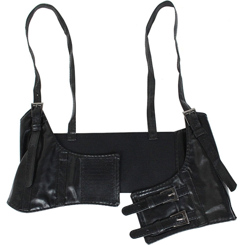 WRISTBIQUE 1Set Black Pu Leather Chest Harnesses for Women Gothic Belt ...