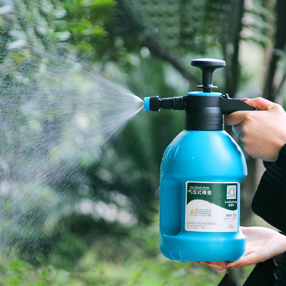 WRISTBIQUE Hand Pump Spraying Watering Can Blue Thickened Plastic 1Set ...