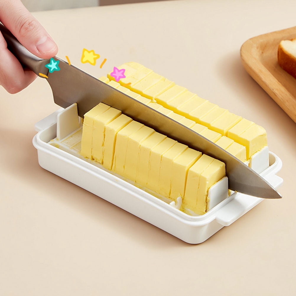 WRISTBIQUE 1Set Cheese Freshness Keeping Storage Box Rectangular White ...