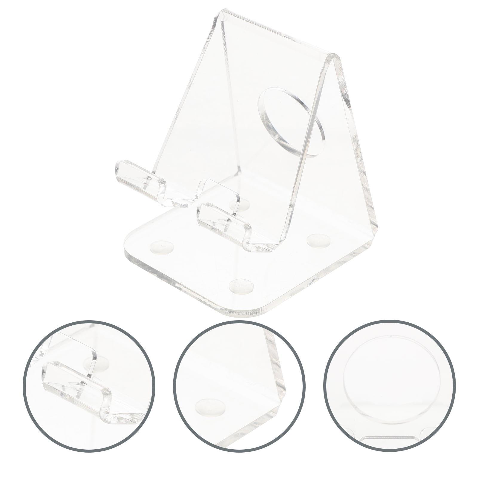 WRISTBIQUE Transparent Acrylic Phone Display Stand for Storage and ...
