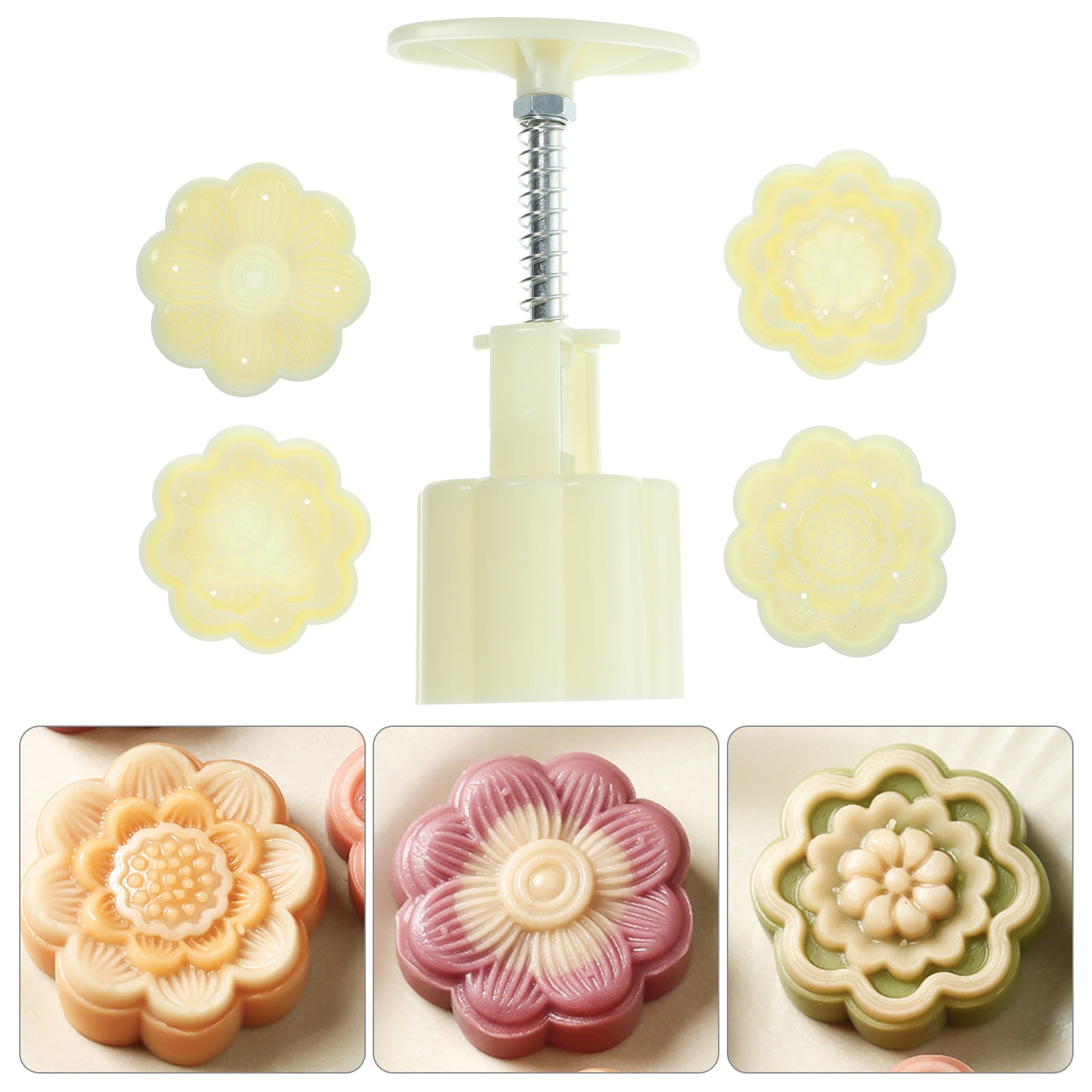 WRISTBIQUE Wristbique 1 Set Moon Cake Molds Traditional Chinese Design ...