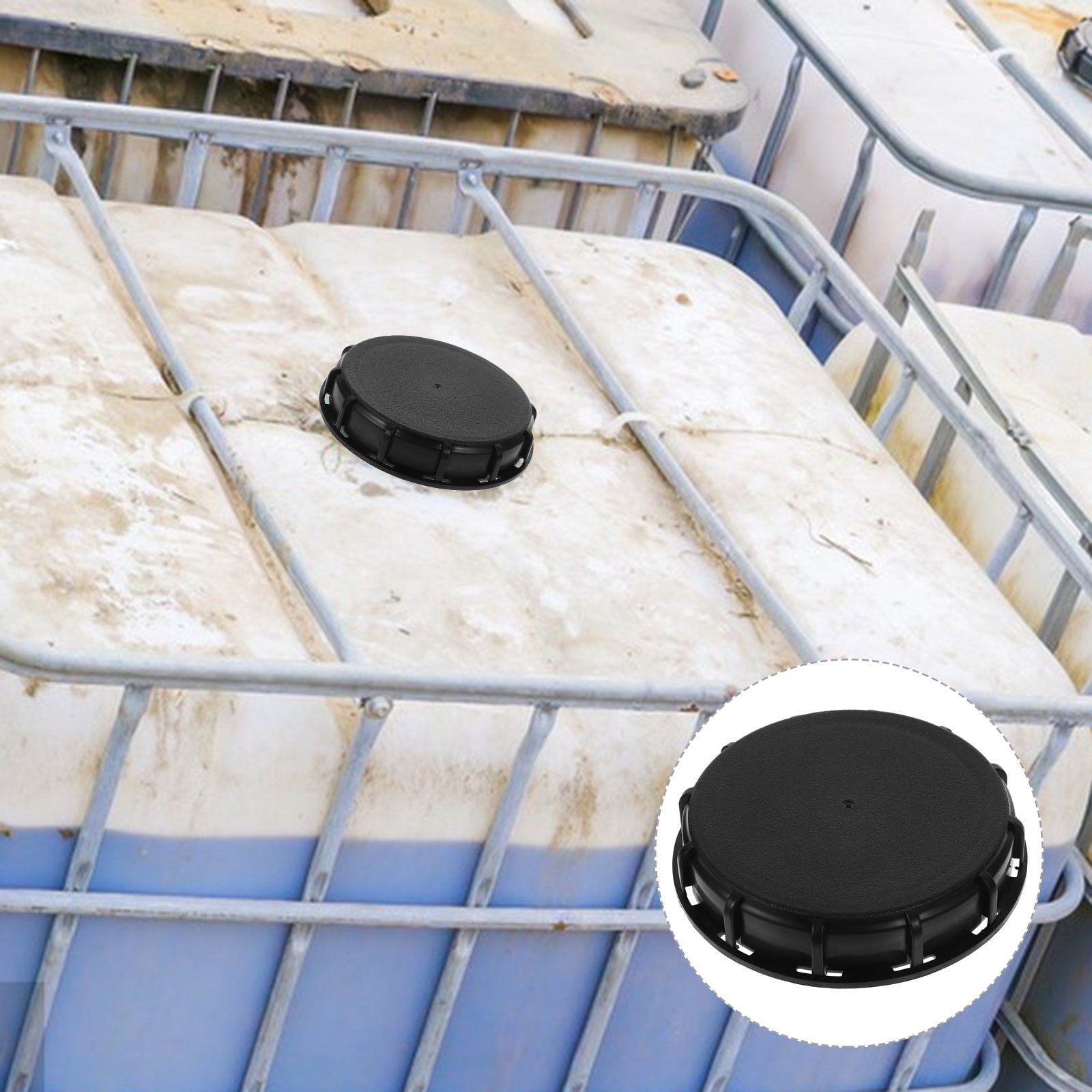 WRISTBIQUE Sealing Lid IBC Plastic Cover Black 1Pcs - Walmart.com