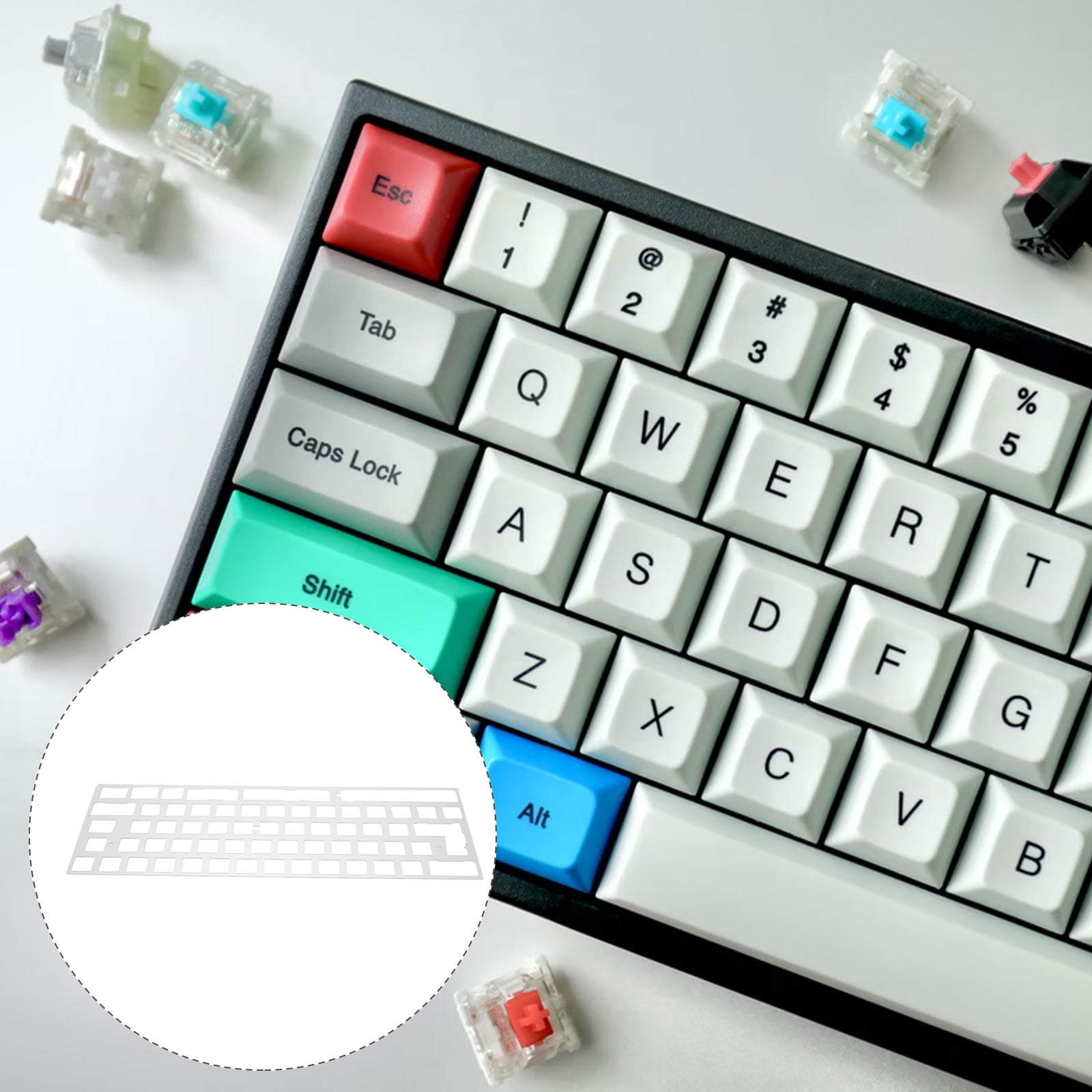 WRISTBIQUE 1Set Pc Material Positioning Board for Keyboard Enthusiasts ...
