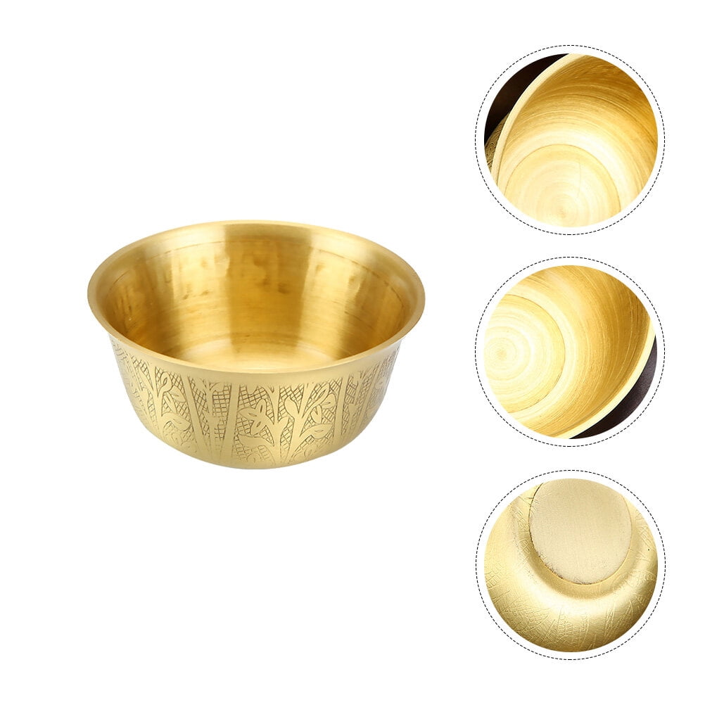 WRISTBIQUE 1Set Small Decorative Bowl Copper Material Round Shape ...