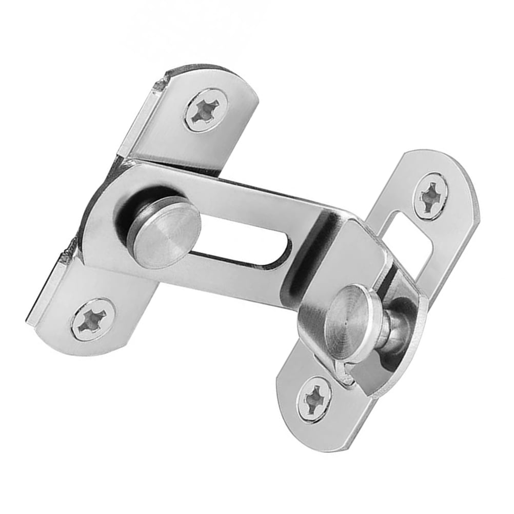 WRISTBIQUE Flip Door Sliding Latch Stainless Steel Silver 1Set 2.8x2in ...