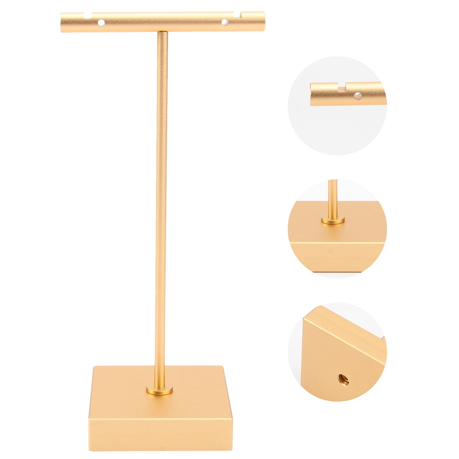 WRISTBIQUE 1Set T Shaped Earring Display Stands Golden Aluminum Jewelry ...