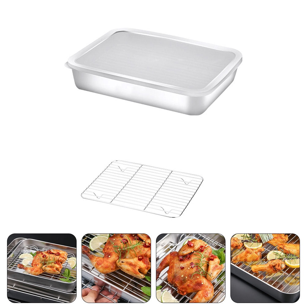 WRISTBIQUE 1set Dumpling Box Baking Tray Storage Case For Food ...