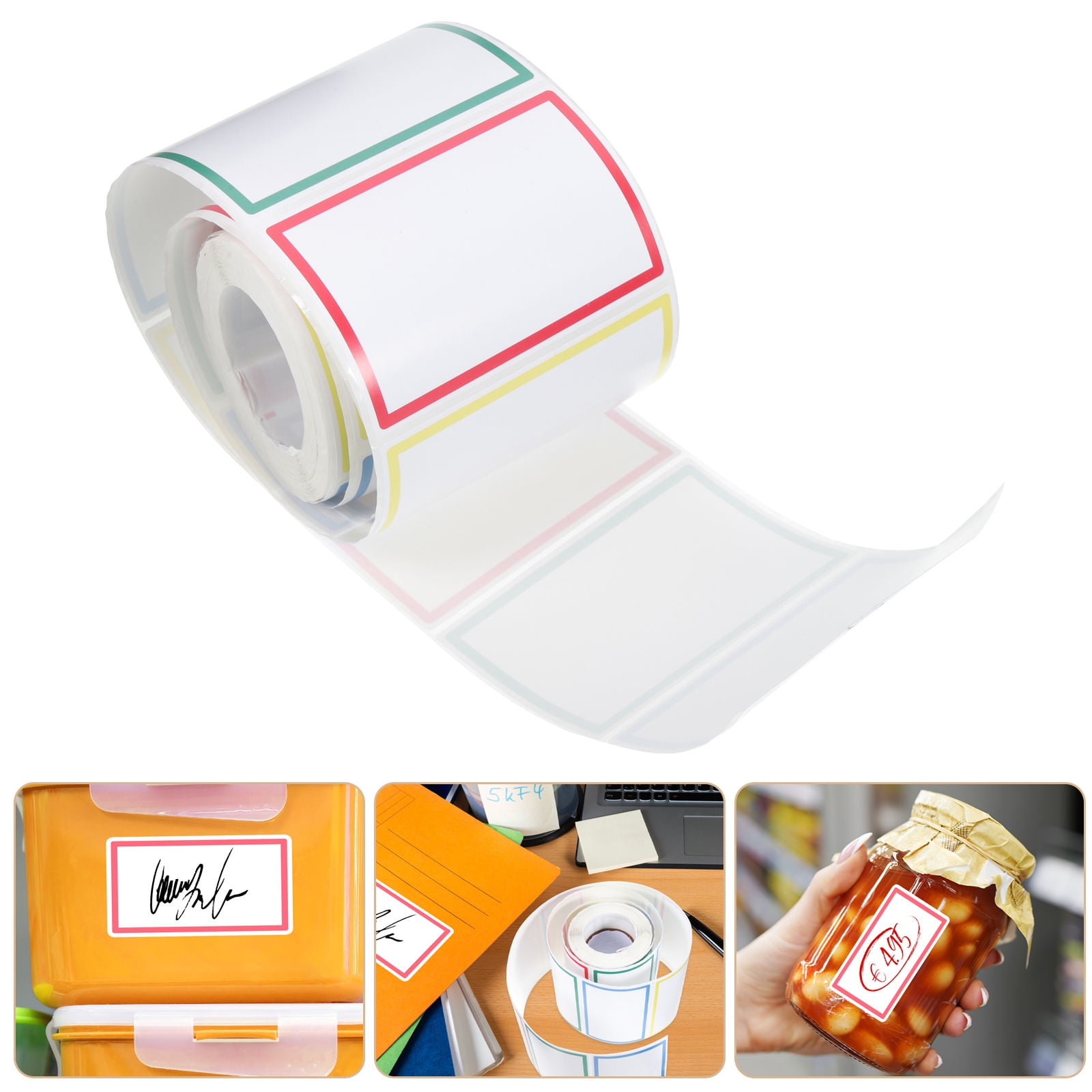 WRISTBIQUE 2 Rolls Blank Sorting Name Tag Labels in 8.8x5.3x0.1cm for ...