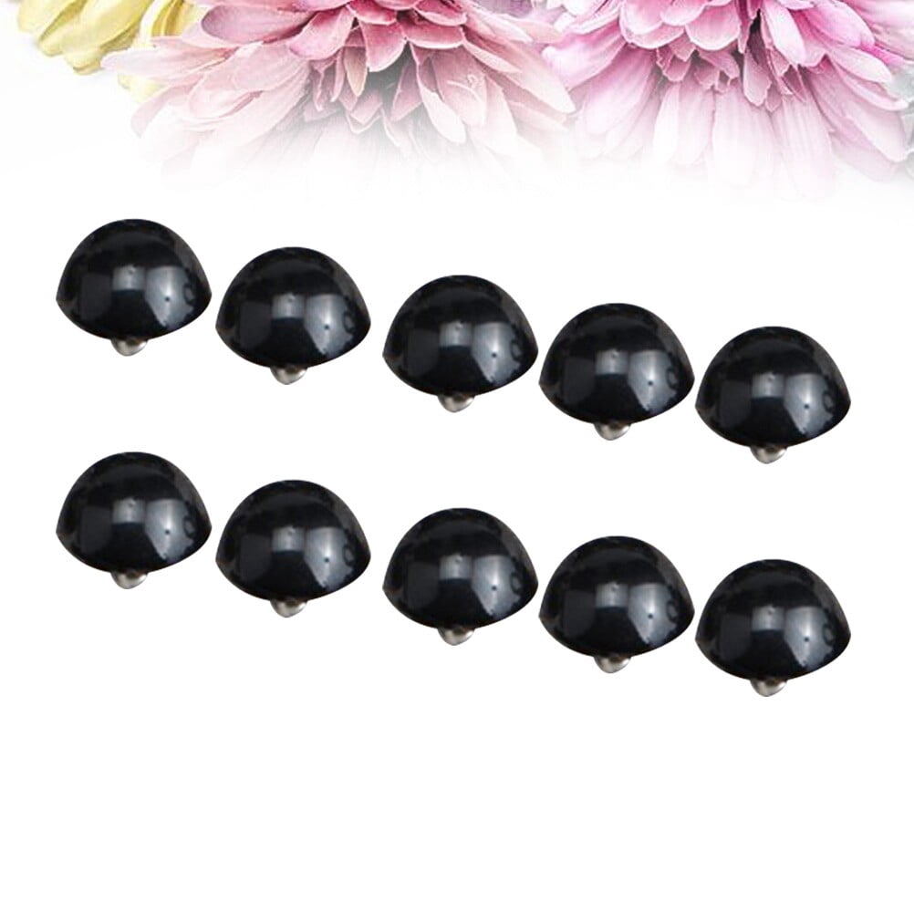 WRISTBIQUE 200Pack Round Plastic Sewing Buttons ABS for Toy Eyes and ...