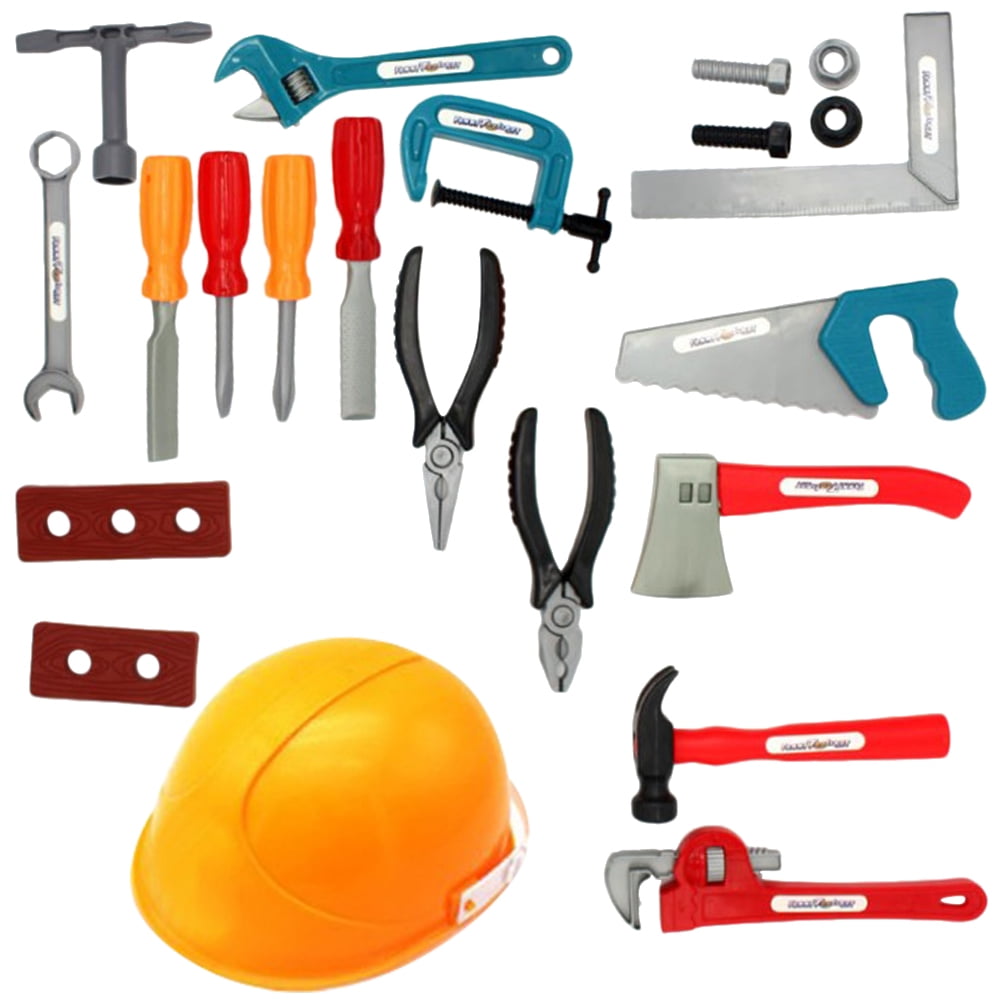 WRISTBIQUE Kids Construction Set Toolbox Set Assorted Color 22 Pcs ...