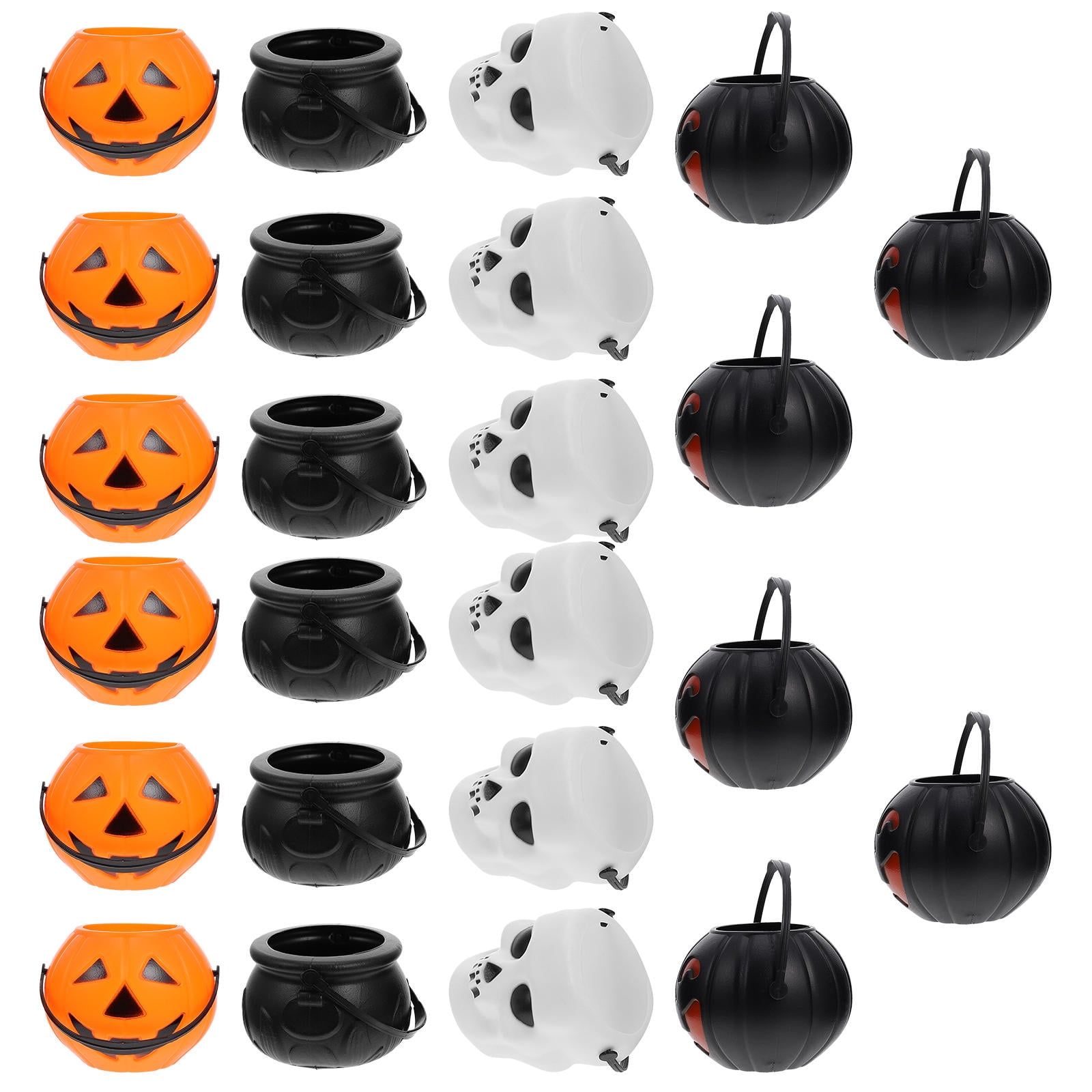 WRISTBIQUE 24Pcs Themed Candy Bucket Assorted Color Classic Style for ...