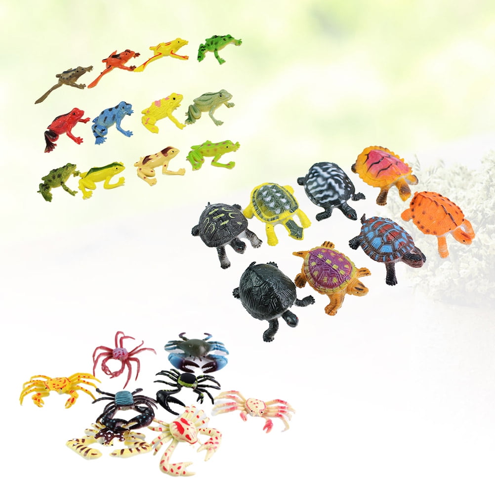WRISTBIQUE 28pcs Simulated Animal Models Plastic Toys for Thinking ...