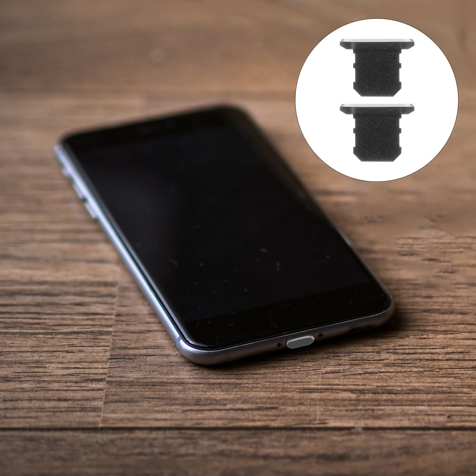 WRISTBIQUE 2Set Dust and Water Stain Prevention Charger Port Cover for ...