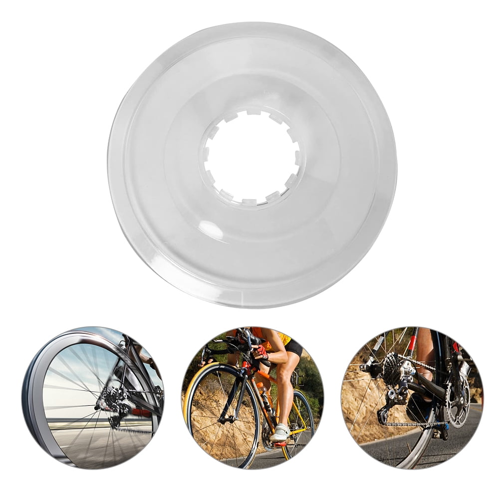 WRISTBIQUE Bicycle Covers Flywheel Guard Transparent Plastic 2Pack ...