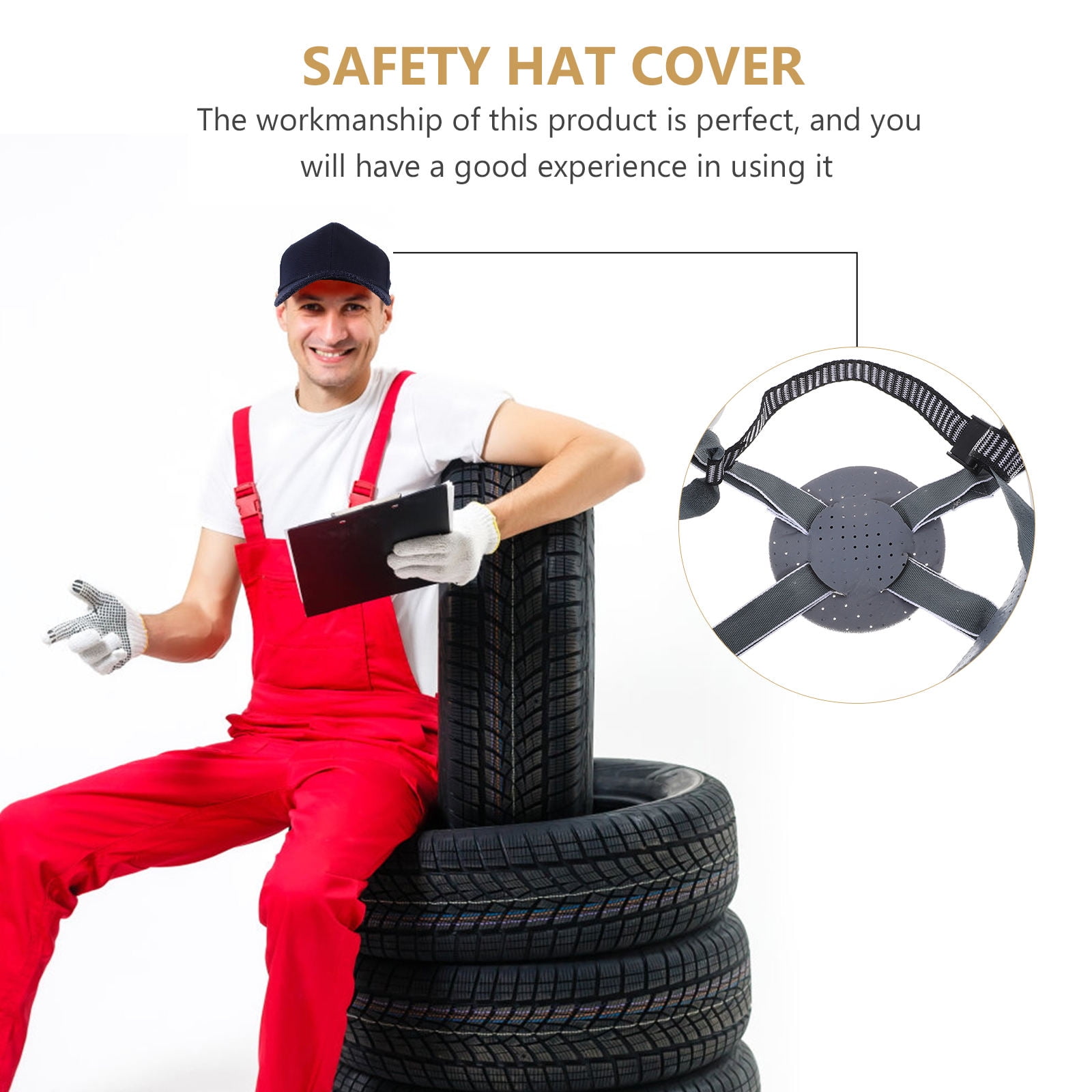WRISTBIQUE 2Pcs Grey Fabric Safety Helmet Liner for Hard Hat Inserts ...