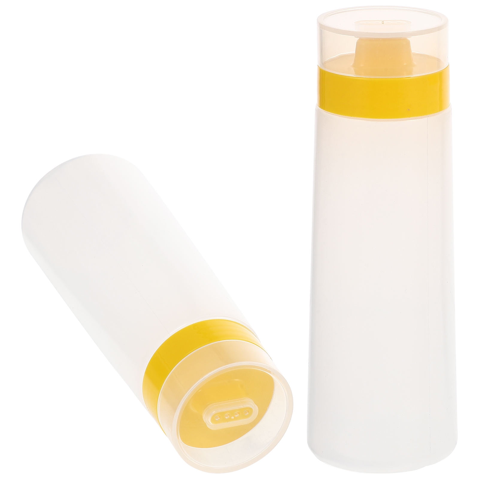 WRISTBIQUE 2Pcs Small Sauce Bottles Salad Squeeze Bottles Yellow 300ml Control Dose - Walmart.com