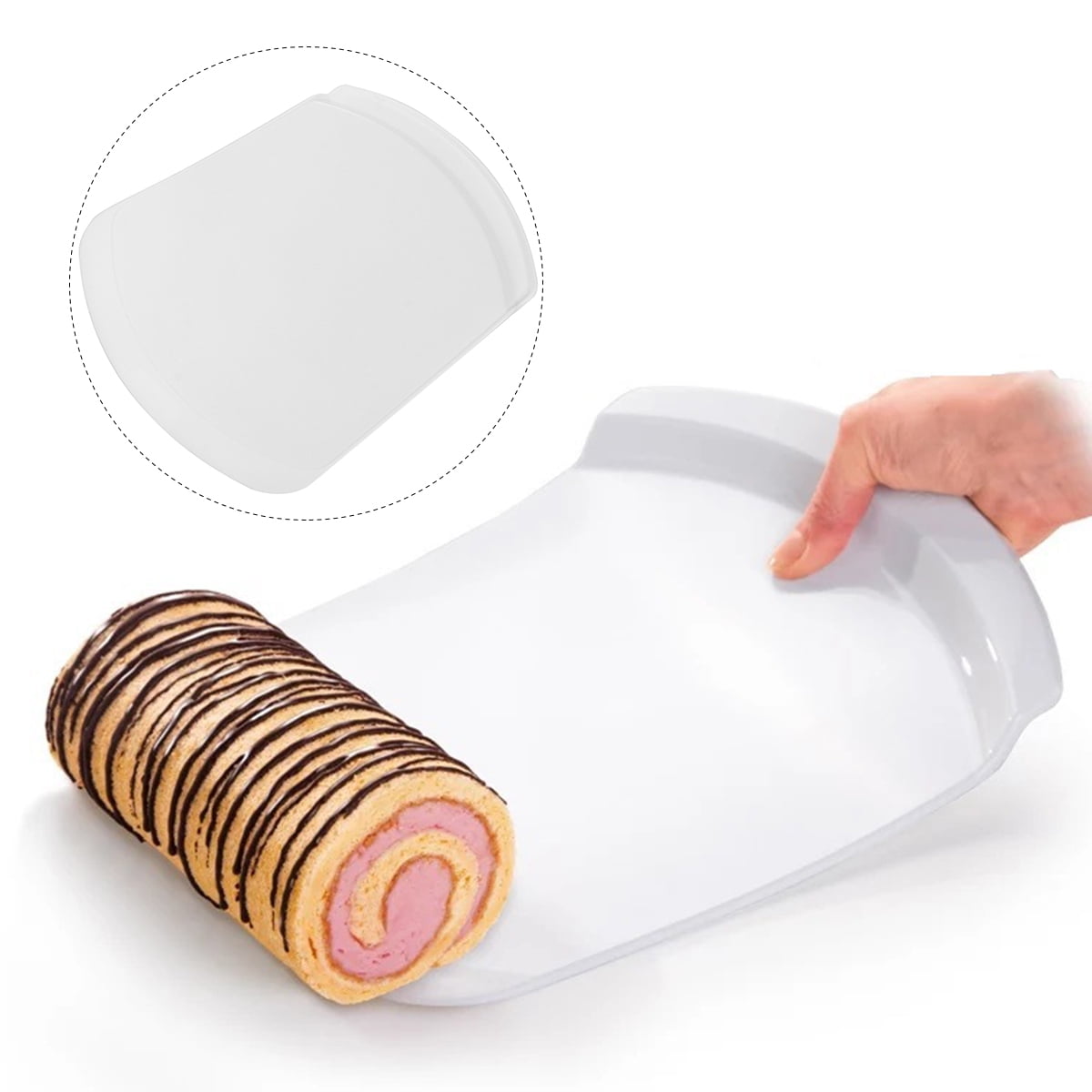 WRISTBIQUE Baking Tools Cake Mover Spatula 2Pcs Flat Plastic Chopping ...