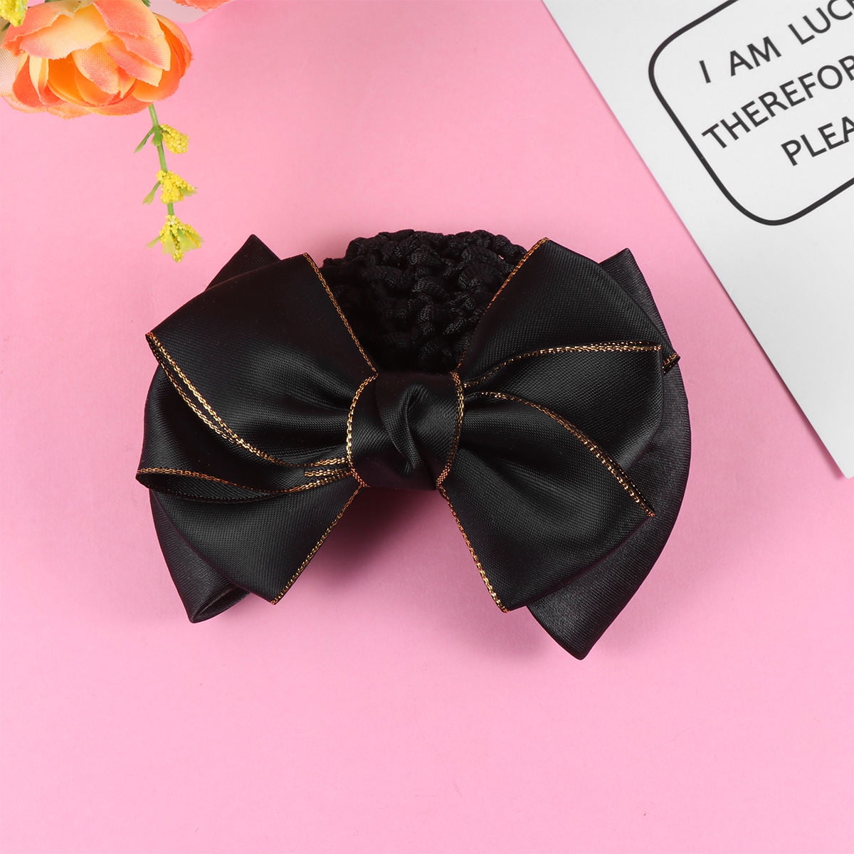 WRISTBIQUE 2Set Hair Nets Fabric With Bowknot For Classy Women In ...