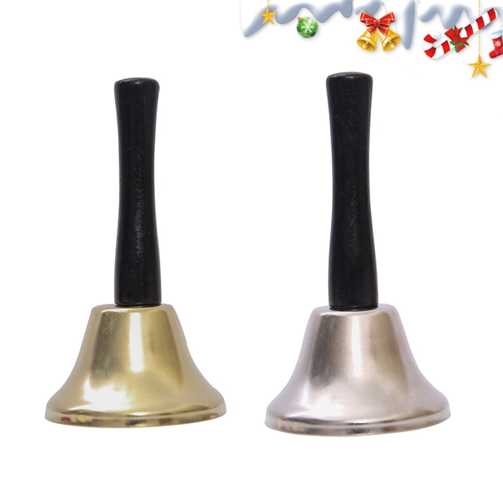 WRISTBIQUE 2Set Rattle Bell with Handle for Polished Metal Design and ...