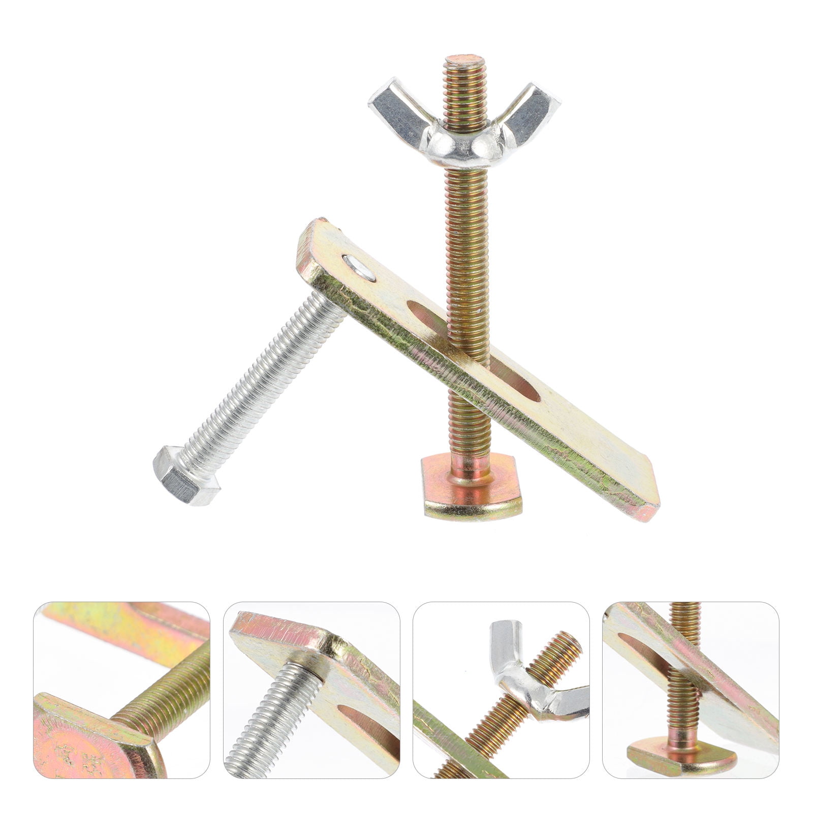 WRISTBIQUE 2Set Steel Router Clamps for Metalworking Tools T-Track Hold ...